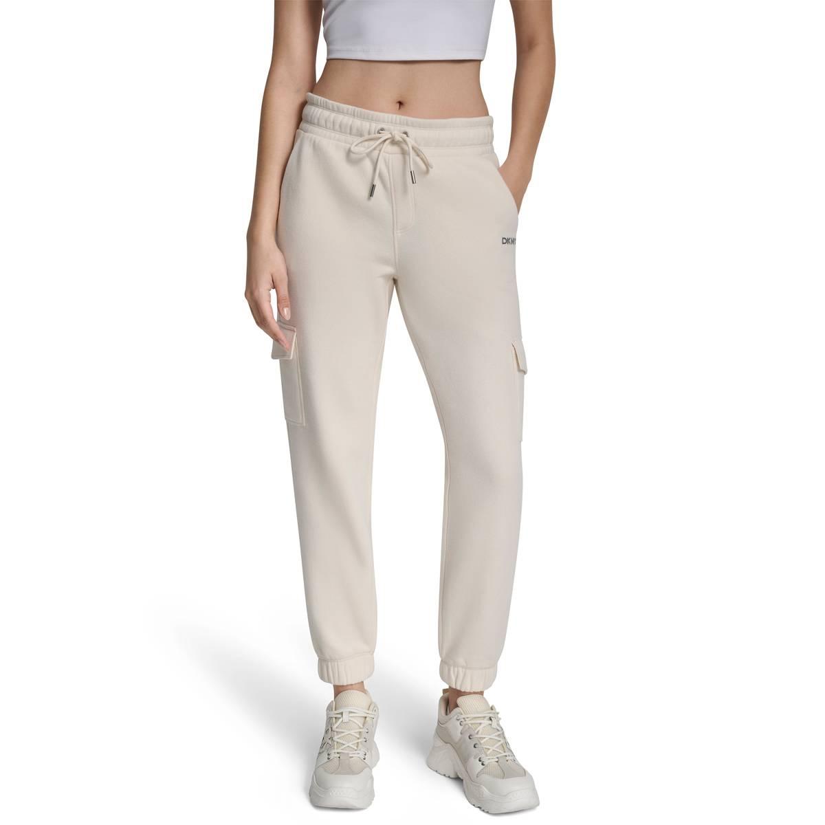 Click here for Womens DKNY Sport Fleece Slim Logo Cargo Joggers prices