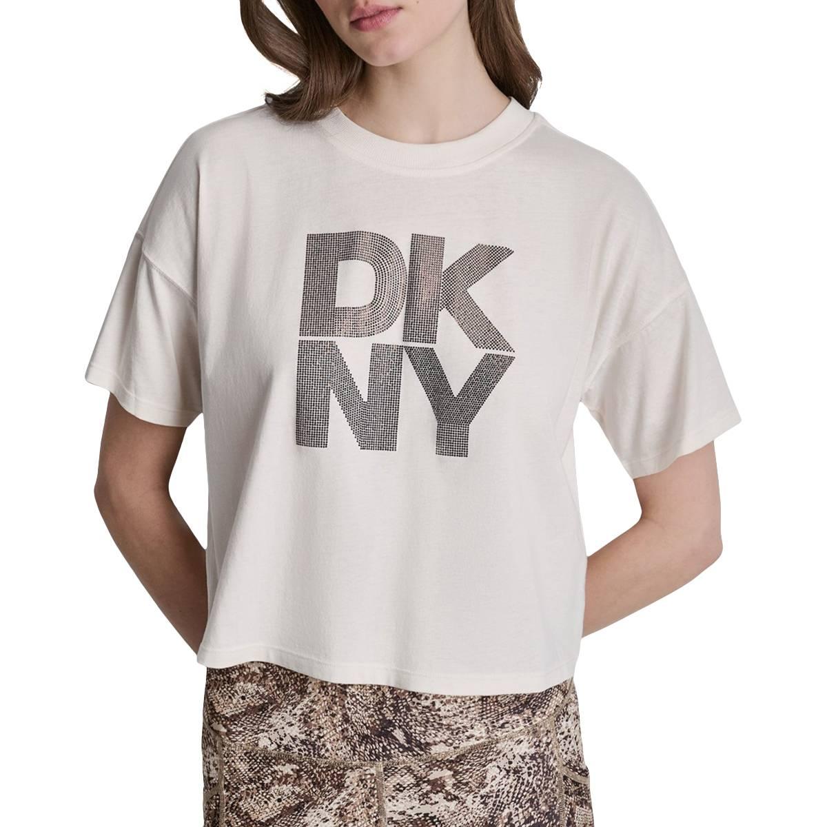 Click here for Womens DKNY Sport Short Sleeve Ombre Rhinestone Te... prices