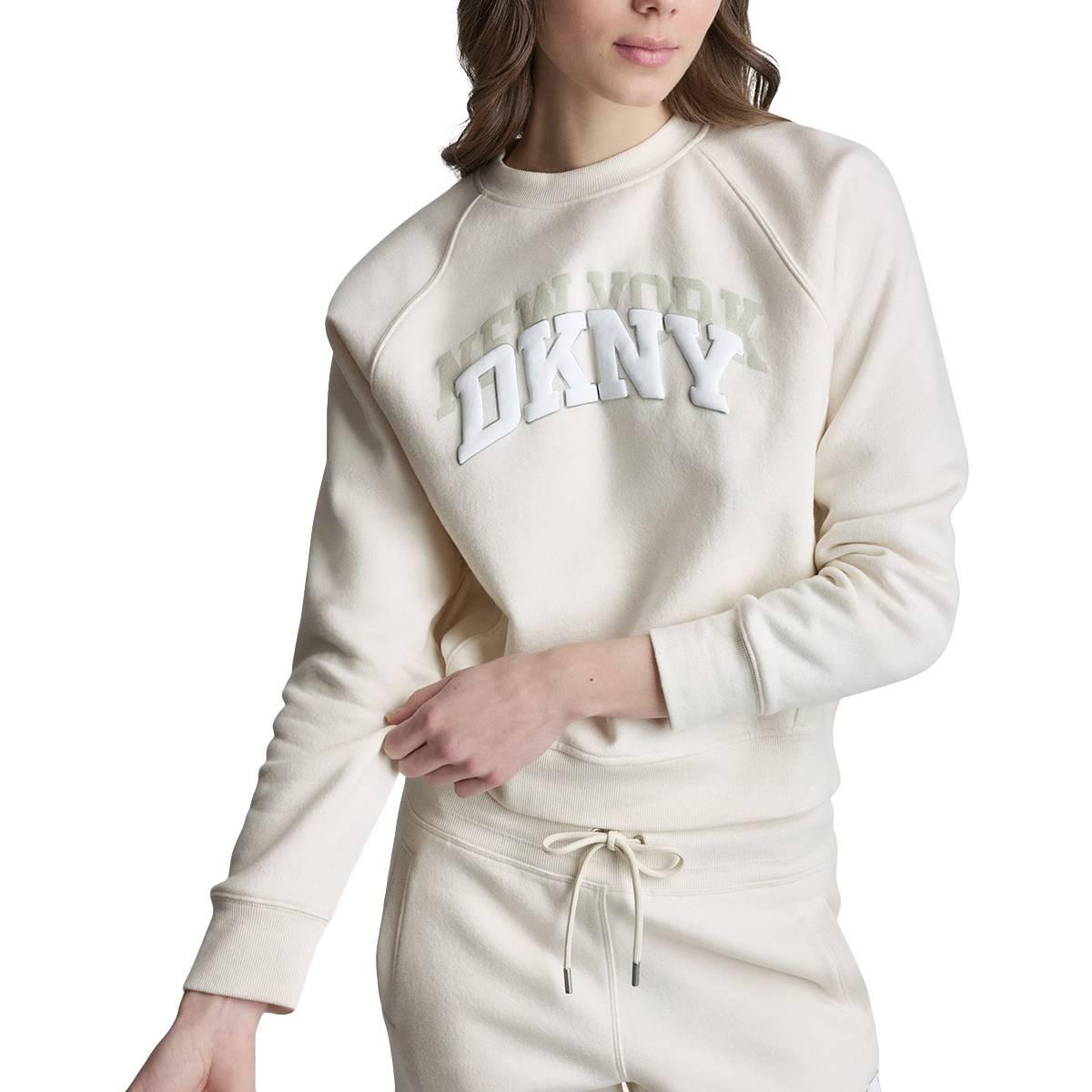 Click here for Womens DKNY Sport Shadow Varsity Logo Crew Neck Sw... prices