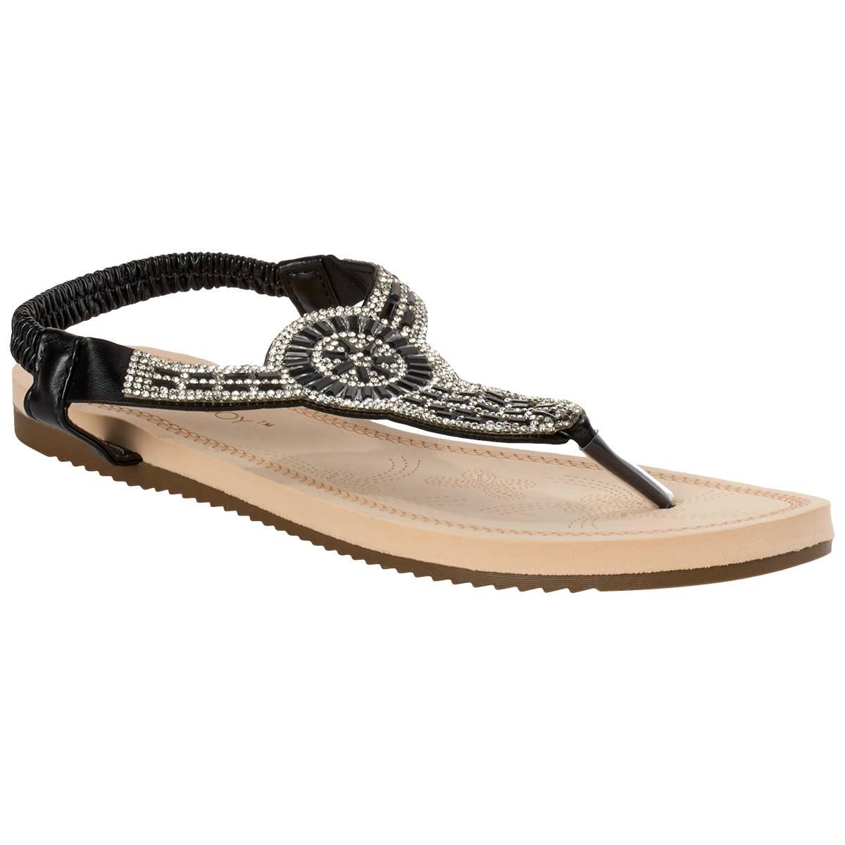 Click here for Womens Ella & Joy Rhinestone Thong Sandals prices