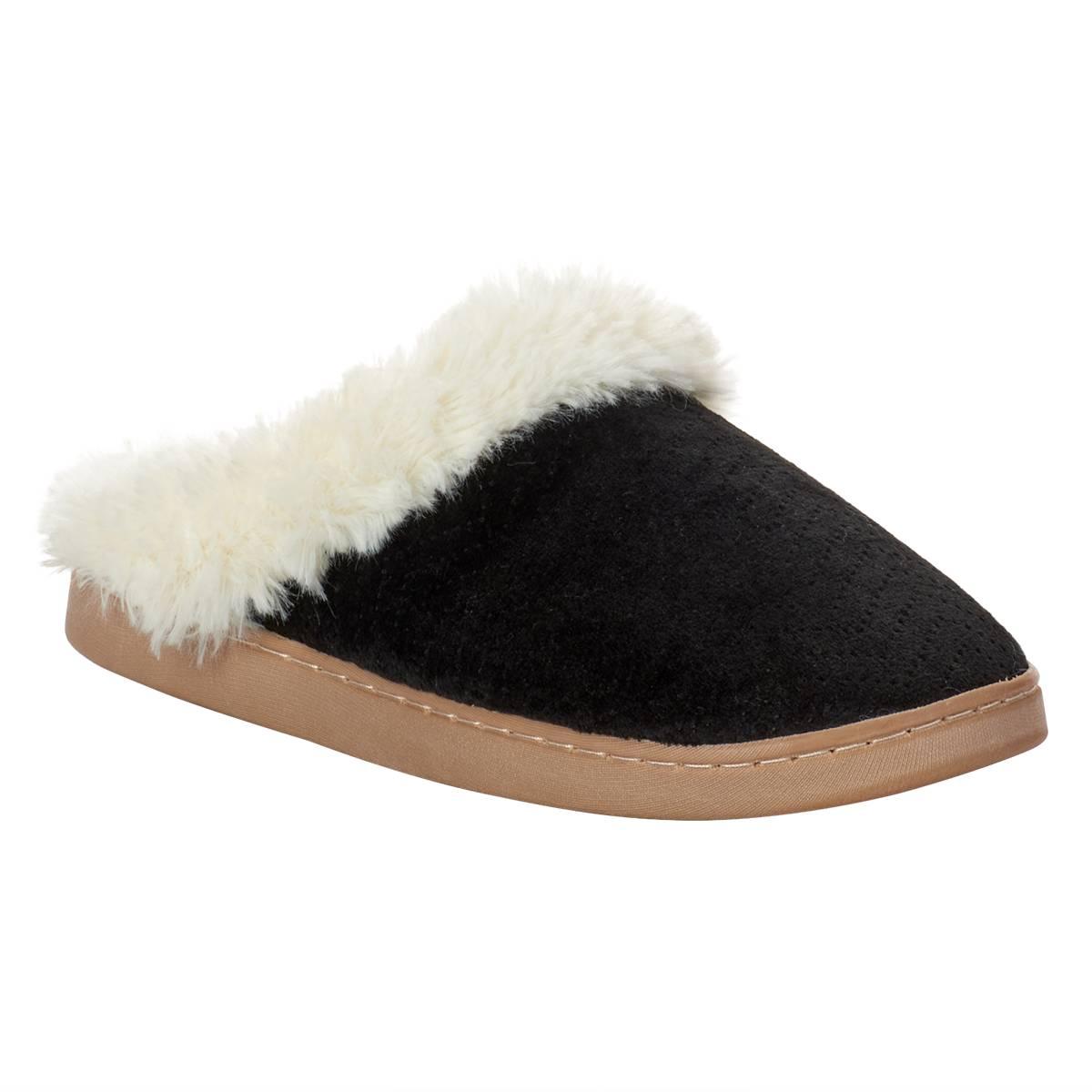Click here for Womens Nanette Lepore Quilted Fuzzy Slip On Slippe... prices