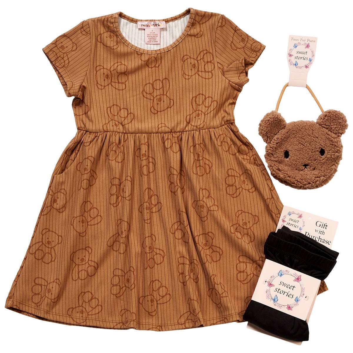 Click here for Girls (4-6x) sweet stories 2pc. Teddy Bear Dress &... prices