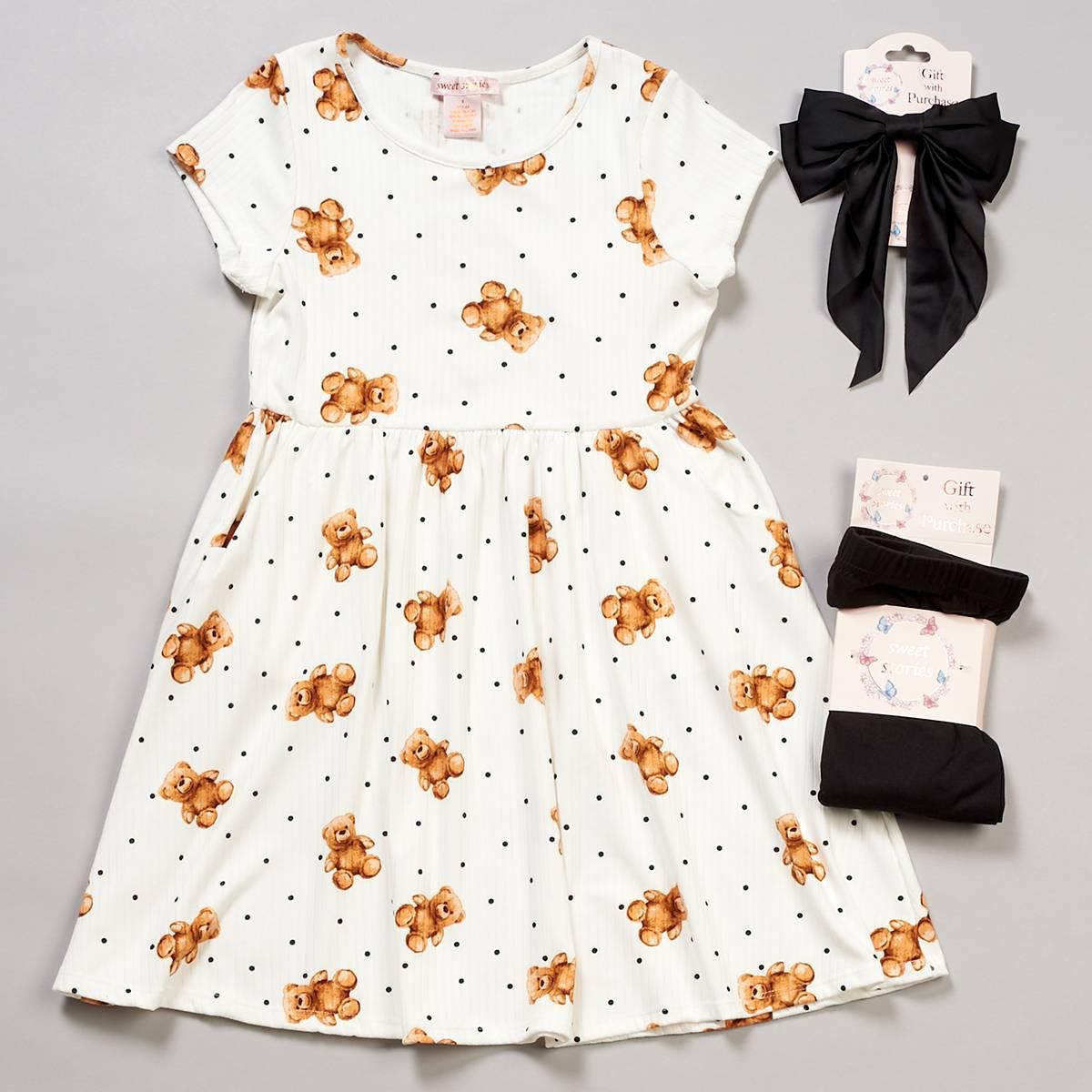 Click here for Girls (7-12) sweet stories Bear & Dot Dress with L... prices