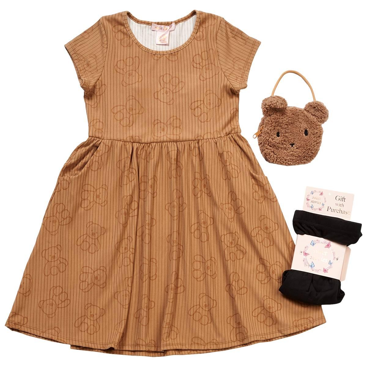 Click here for Girls (7-12) sweet stories Teddy Bear Dress with L... prices