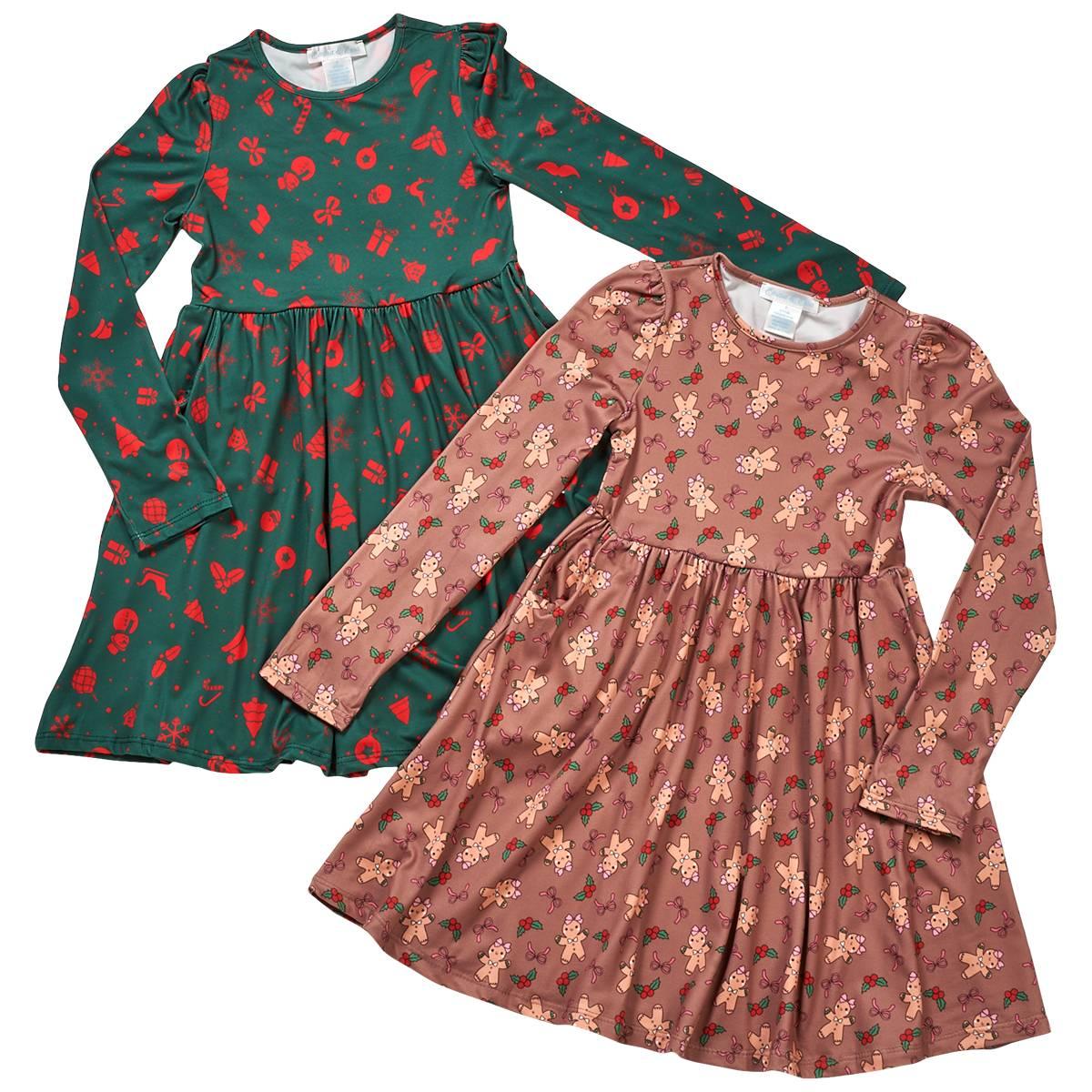Click here for Girls (7-12) Emma & Elsa 2pk. Long Sleeve Christma... prices