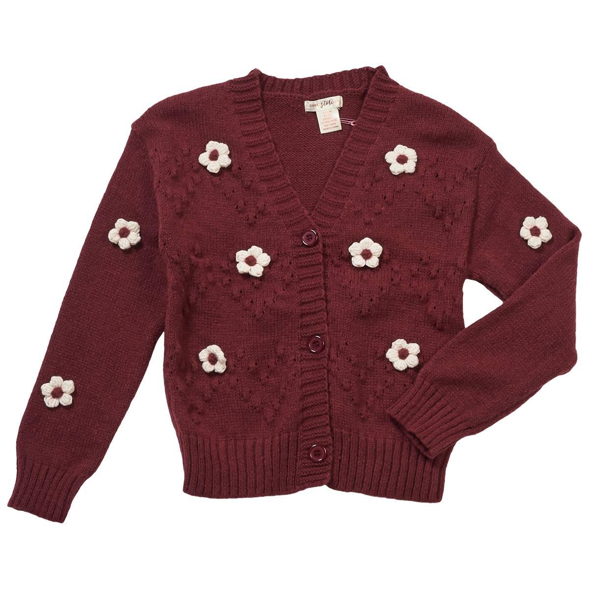 Click here for Girls (7-16) Sweet Stories Knit 3D Daisy Button Up... prices