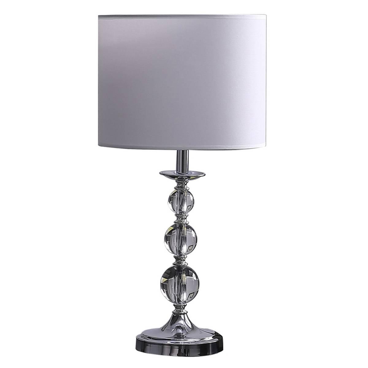 Click here for HomeRoots 20in. Silver Bedside Table Lamp prices