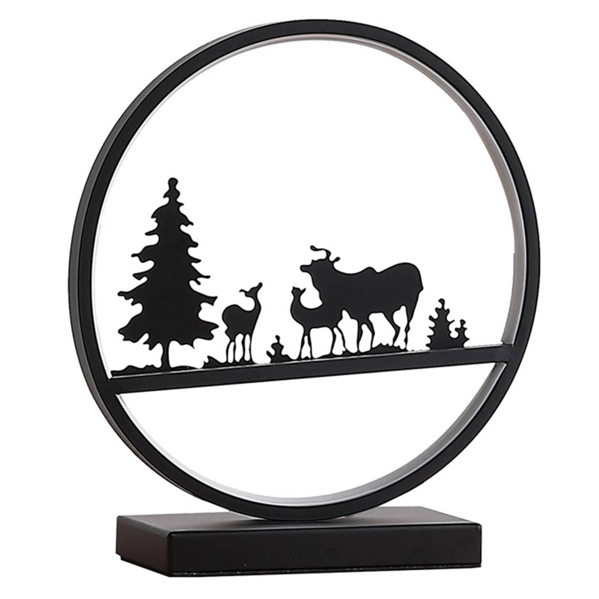 Click here for HomeRoots 13in. Black Bedside LED Table Lamp prices