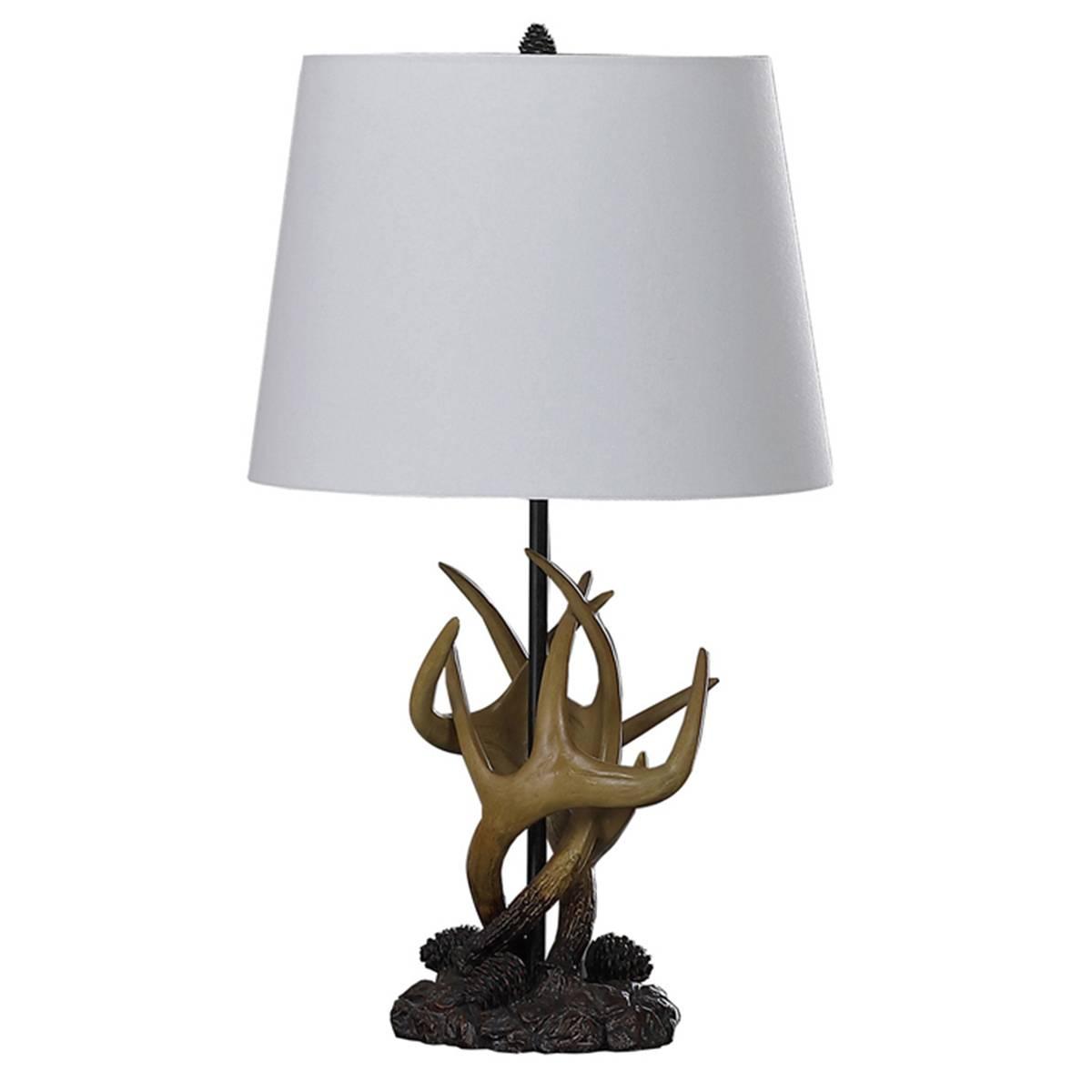 Click here for HomeRoots 26in. Natural and Brown Antlers Table La... prices