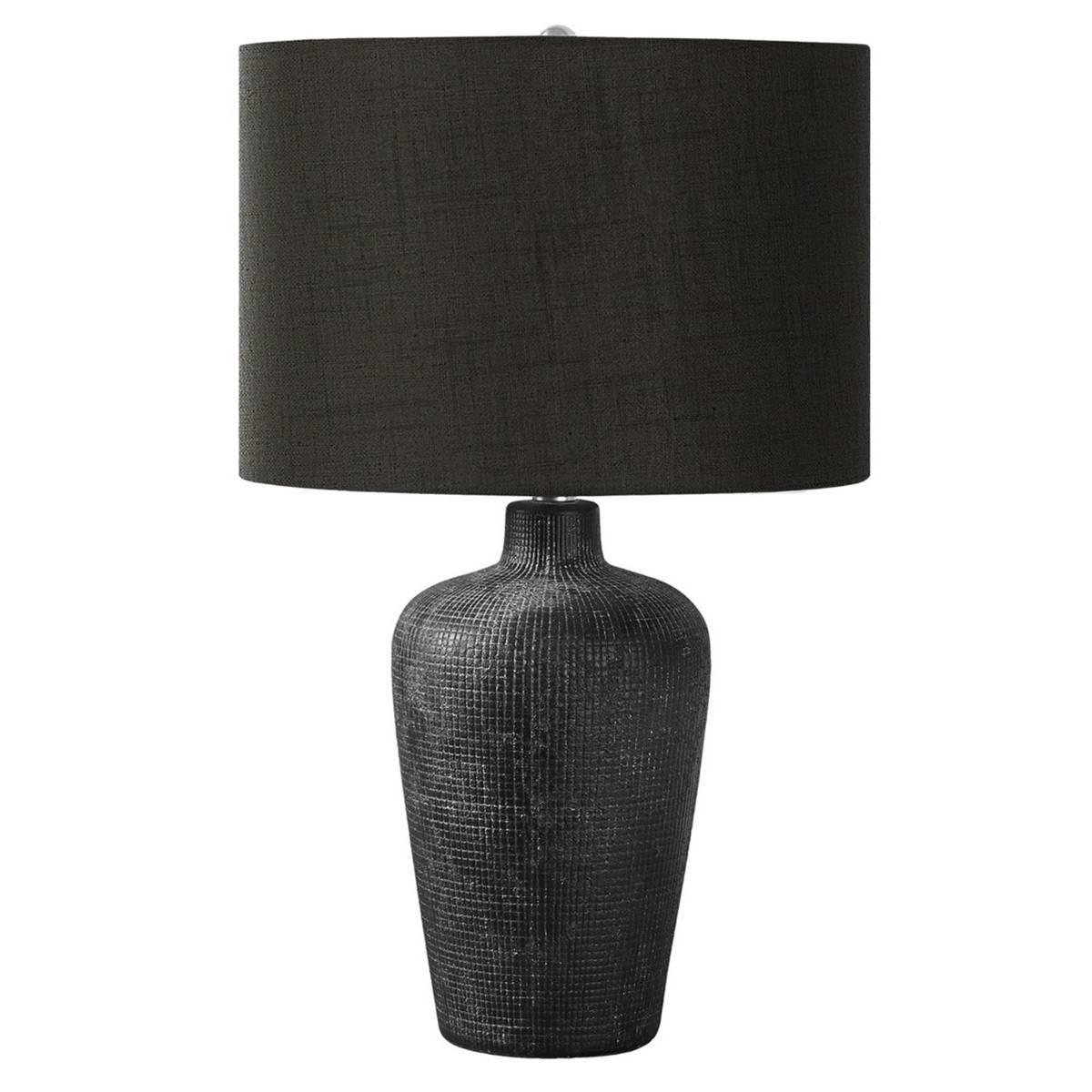 Click here for HomeRoots 24in. Black Ceramic Round Table Lamp prices