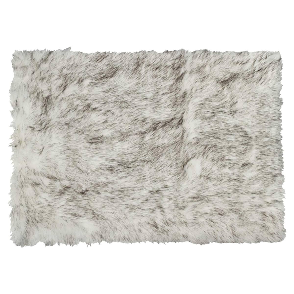 Click here for 9th & Pike(R) Ombre Grey Faux Fur Rectangular Area... prices