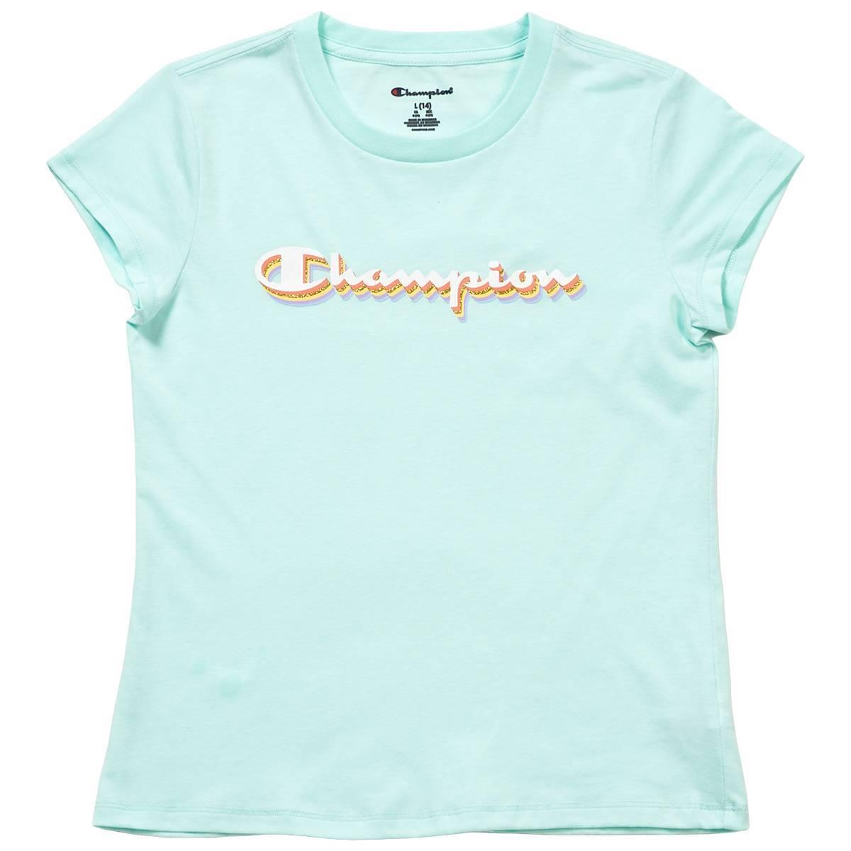 Click here for Girls (7-16) Champion(R) Multicolor Logo Graphic T... prices