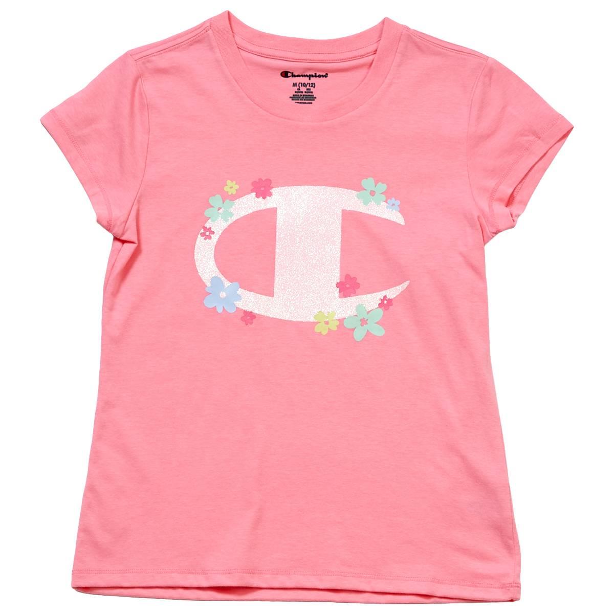 Click here for Girls (7-16) Champion(R) Short Sleeve Shimmer Logo... prices