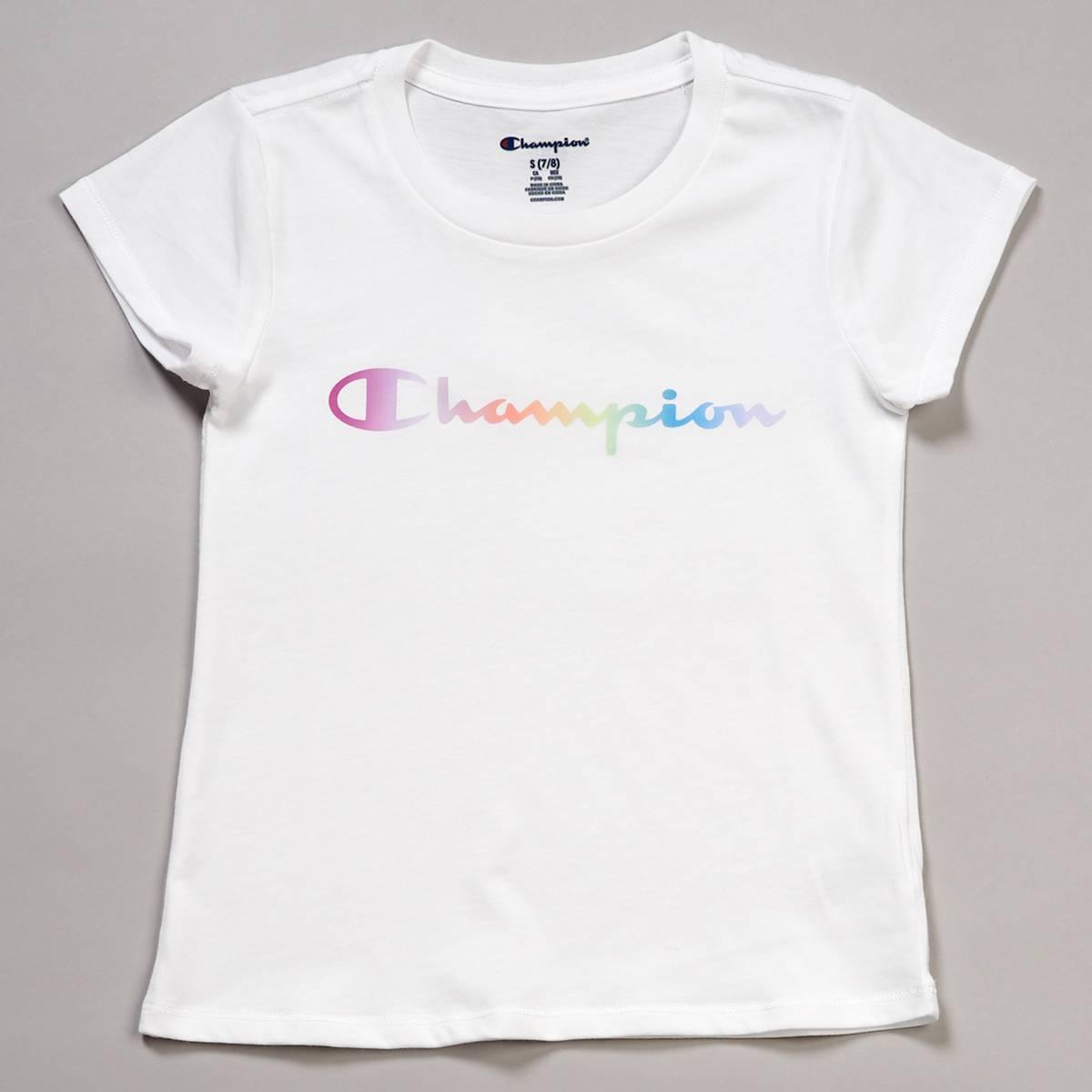 Click here for Girls (7-16) Champion(R) Short Sleeve Rainbow Tee prices