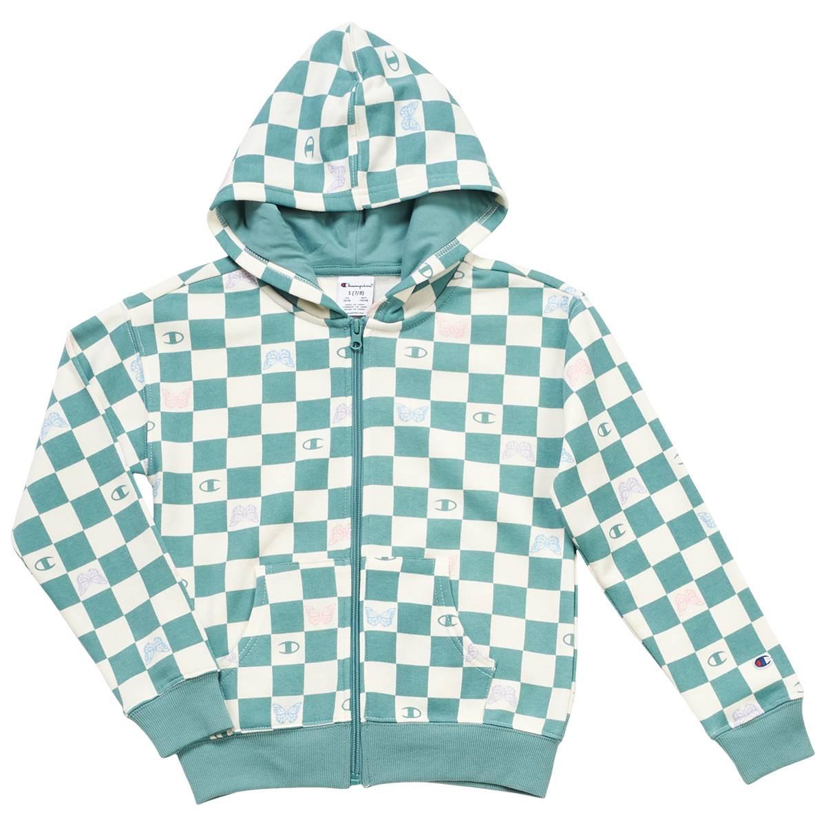 Girls (7-16) Champion(R) Checkerboard Butterfly & Emblem Jacket
