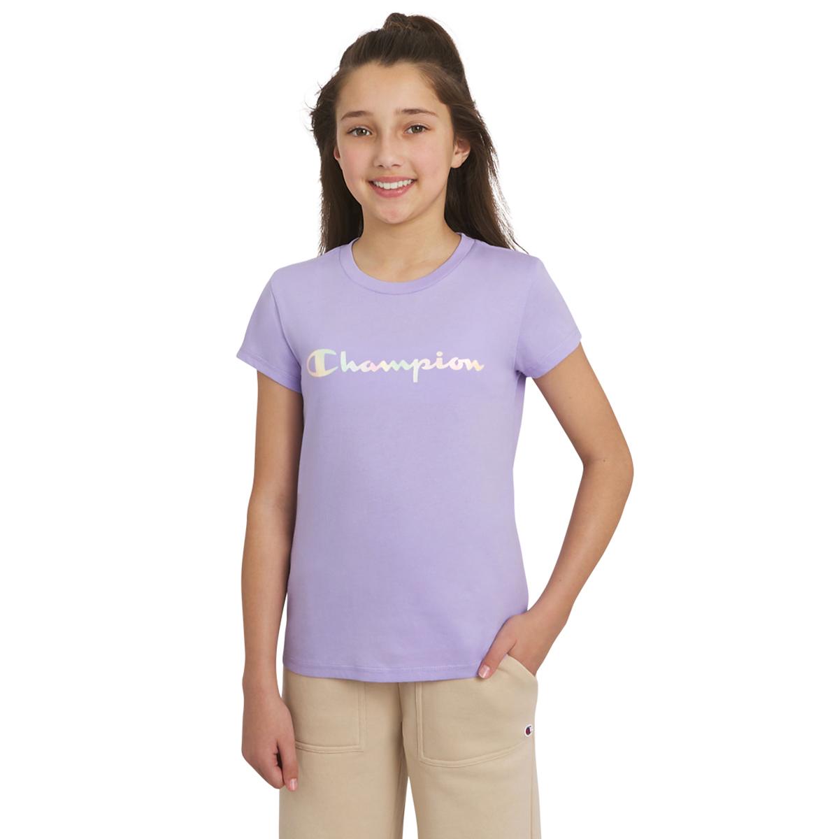 Click here for Girls (7-16) Champion(R) Short Sleeve Ombre Logo T... prices