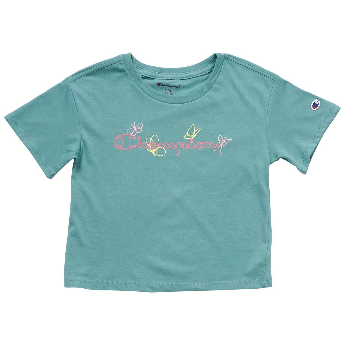 Girls (7-16) Champion(R) Short Sleeve Butterfly Meet & Greet Tee
