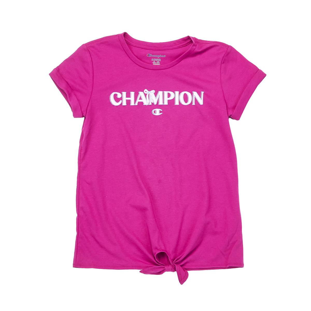 Click here for Girls (7-16) Champion(R) Short Sleeve Tie Front Bo... prices