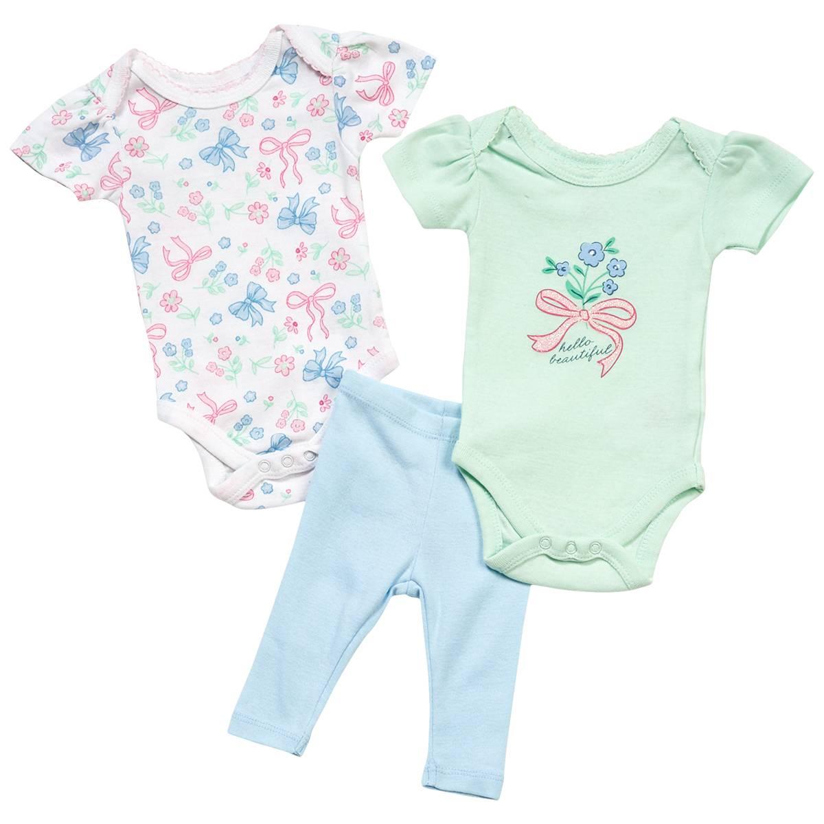 Click here for Baby Girl (NB-9M) Koala Baby 3pc. Bow Turn Me Arou... prices