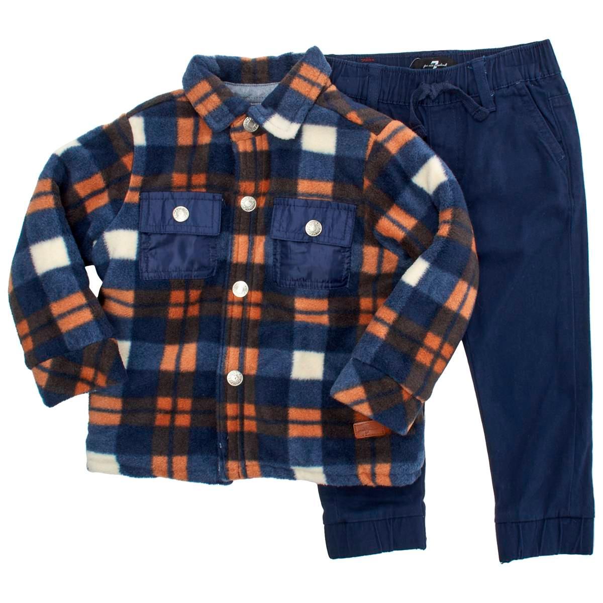 Click here for Baby Boy (12-24M) 7 For All Mankind(R) 2pc. Plaid... prices