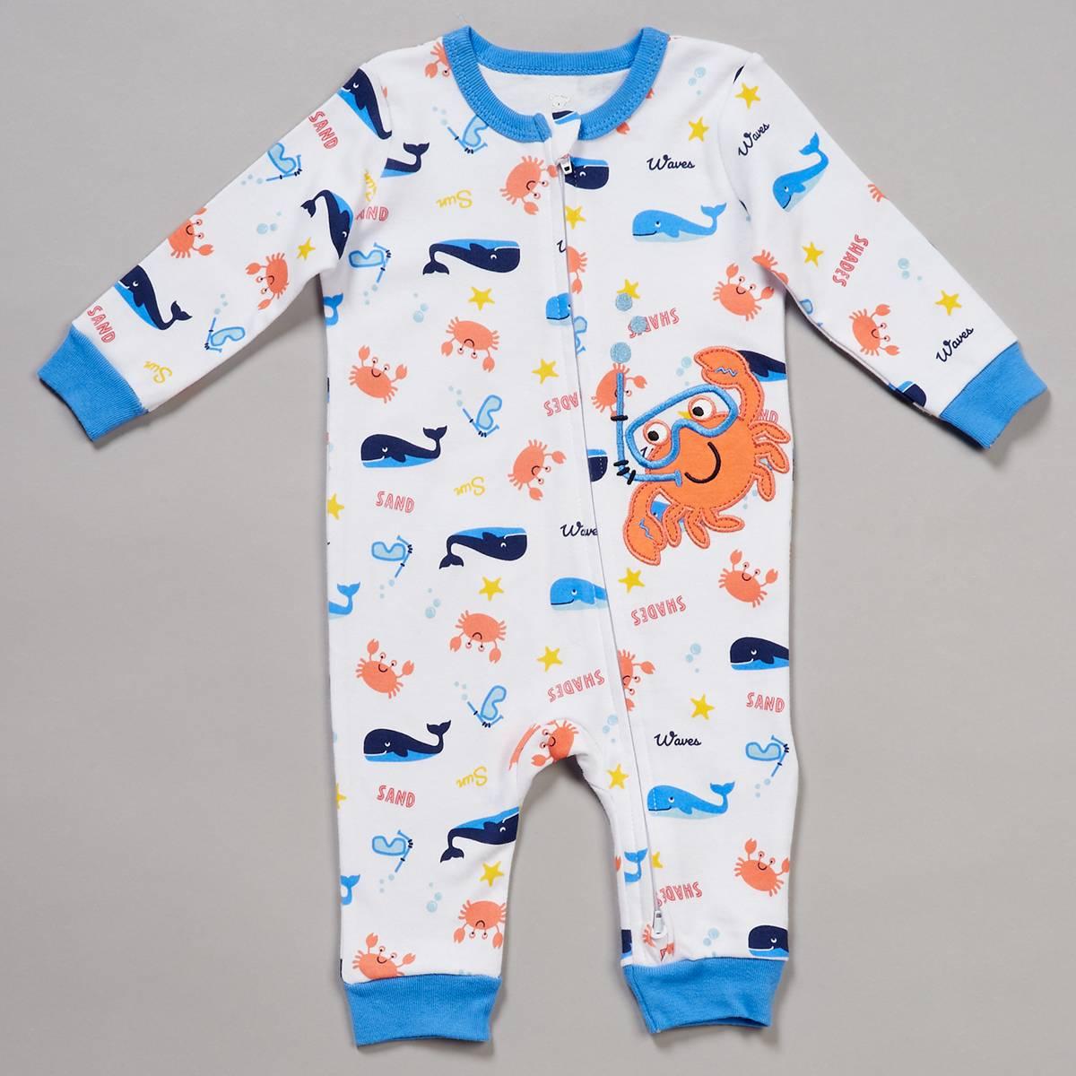 Baby Boy (NB-9M) Koala Baby Snorkeling Crab Zip Sleep N Play