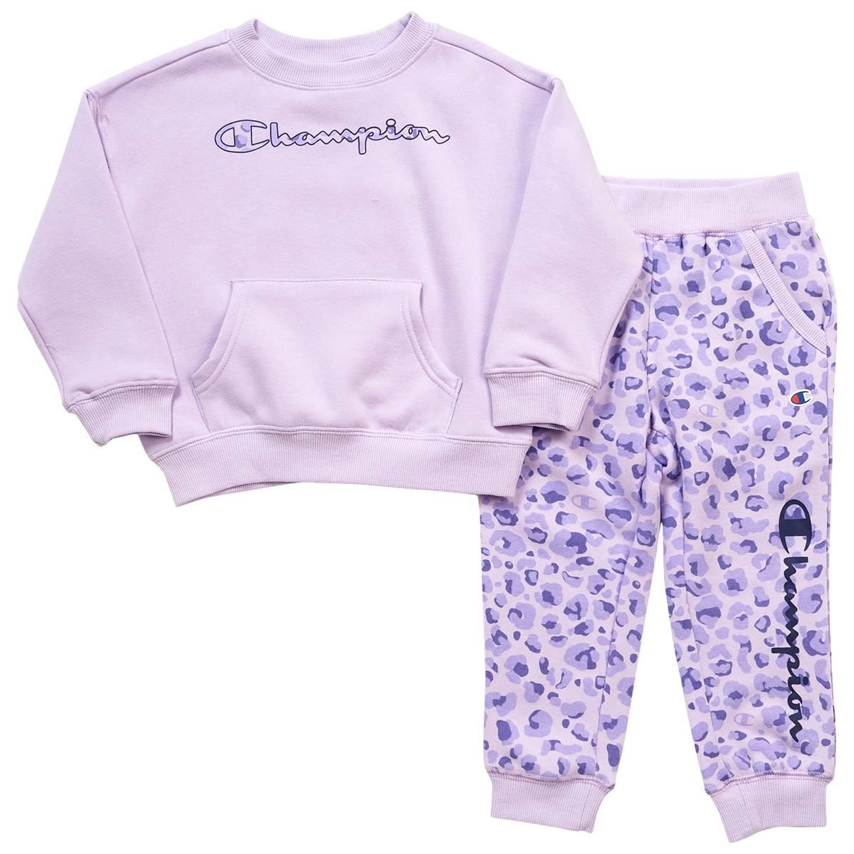 Click here for Toddler Girl Champion(R) Leopard Logo Sweatshirt &... prices