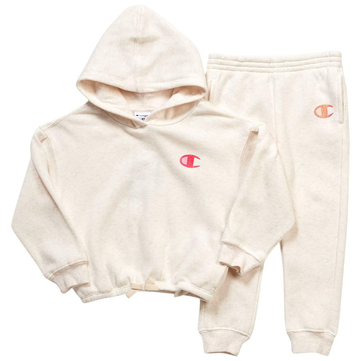 Click here for Toddler Girl Champion(R) Marled Shimmer Hoodie & J... prices