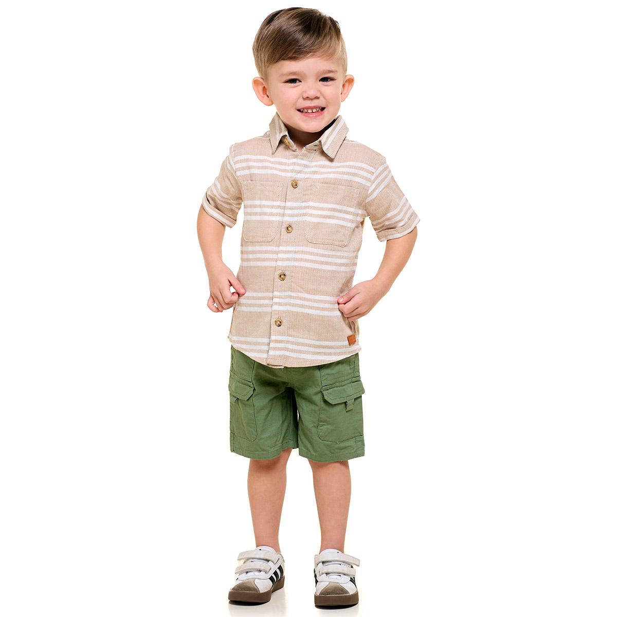 Click here for Toddler Boy 7 For All Mankind(R) Stripe Top & Carg... prices