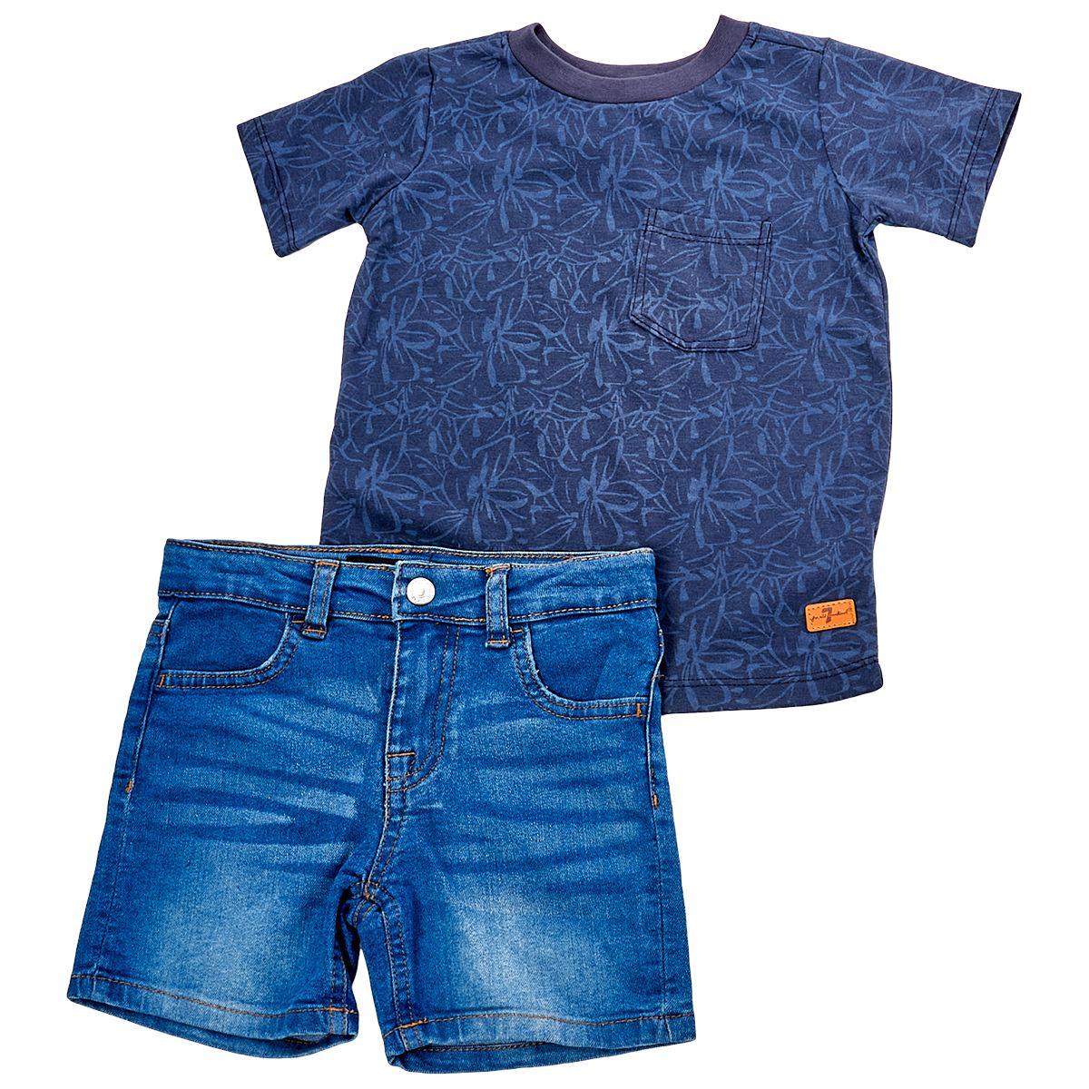 Click here for Toddler Boy 7 For All Mankind(R) Tropical Tee & De... prices