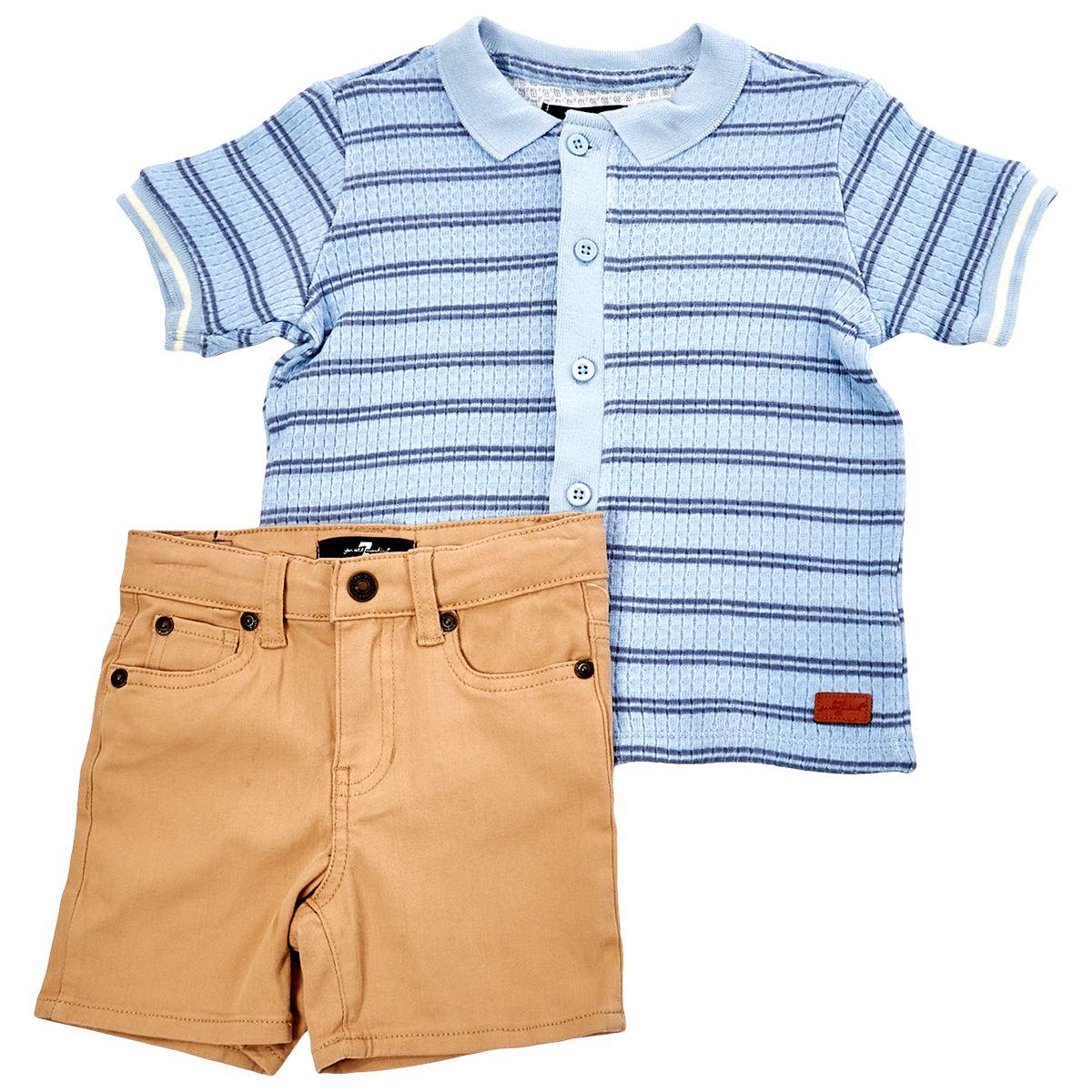 Click here for Toddler Boy 7 For All Mankind(R) Button Up Shirt &... prices