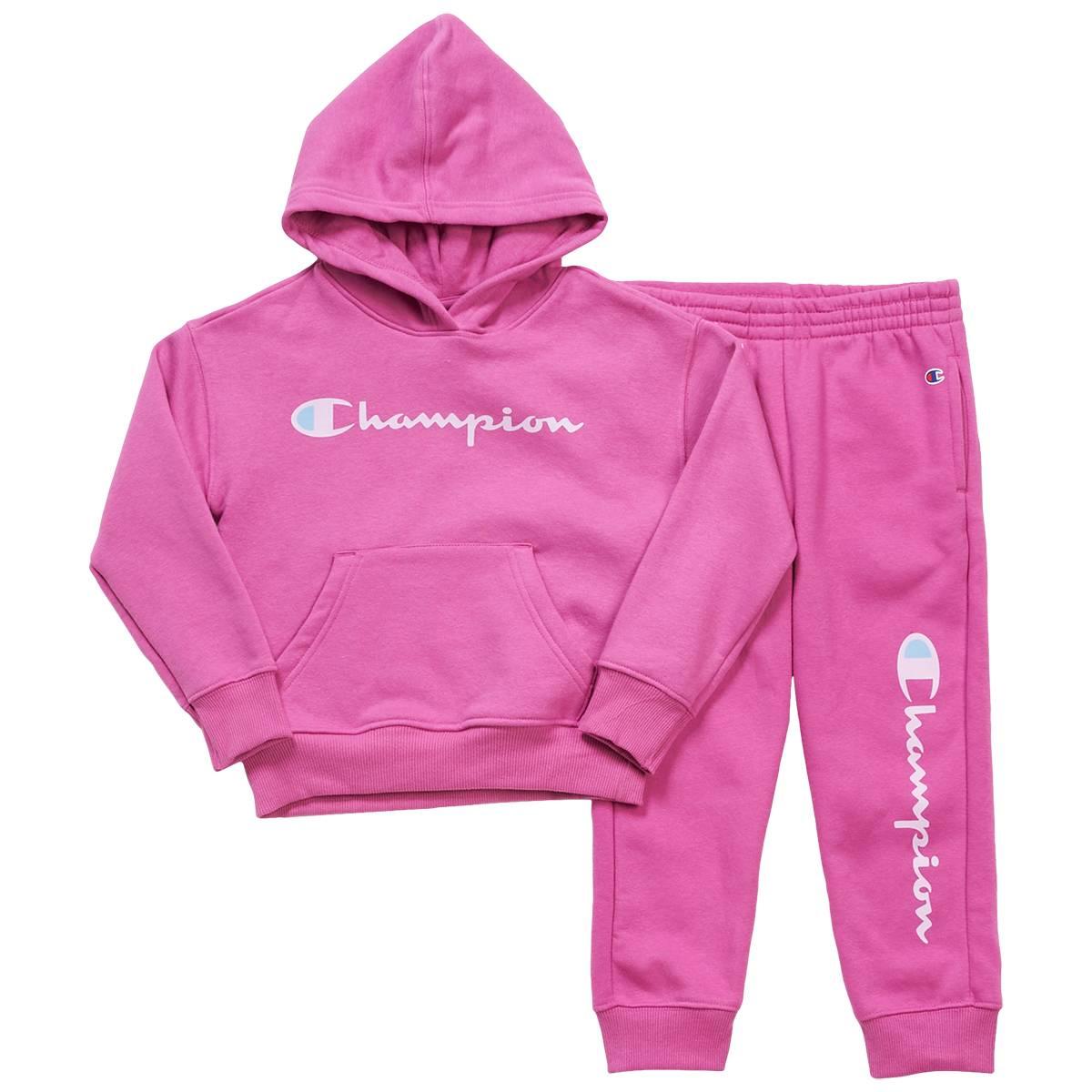 Click here for Girls (4-6x) Champion(R) Logo Hoodie & Joggers Set prices