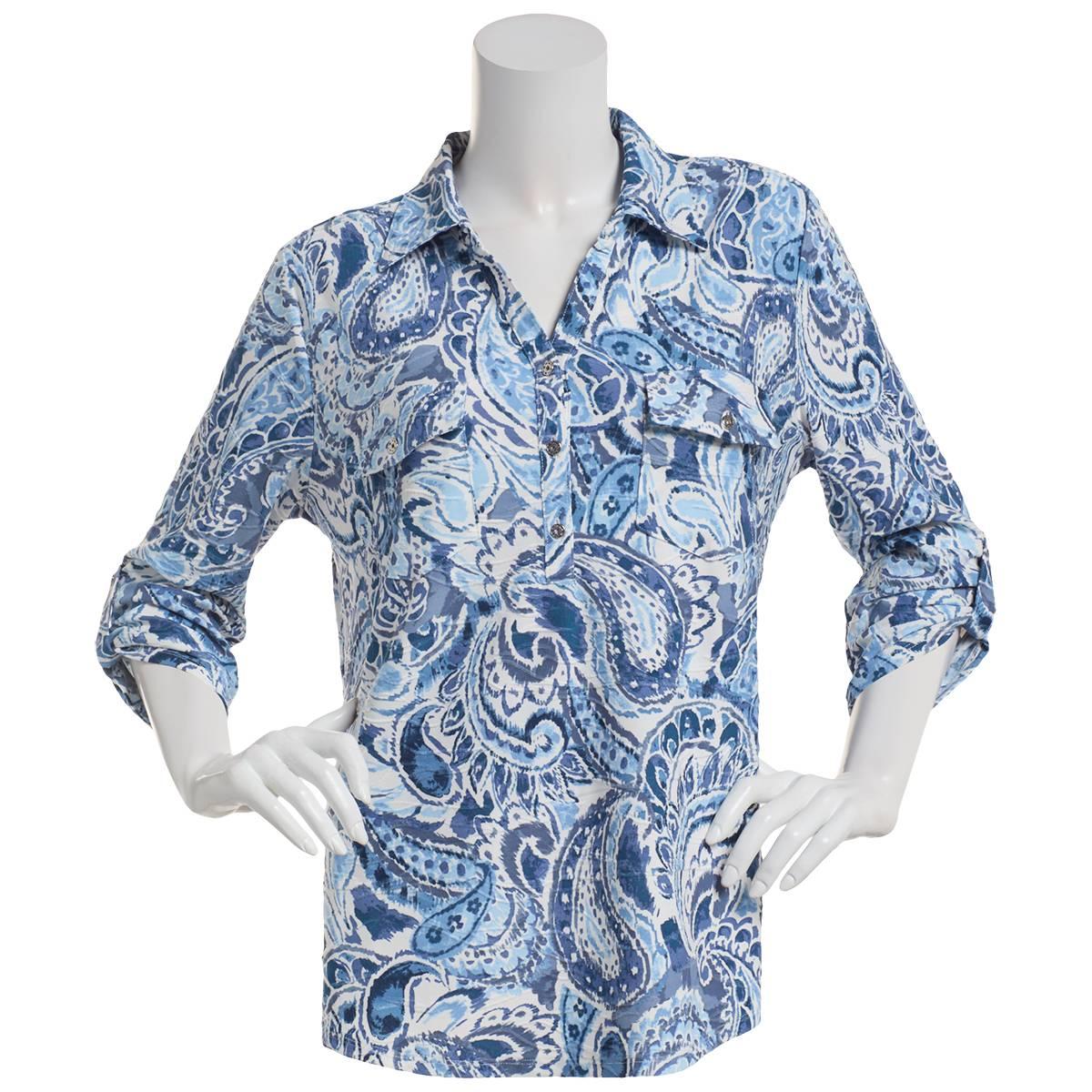 Click here for Womens Emily Daniels 3/4 Sleeve Paisley Jacquard 2... prices