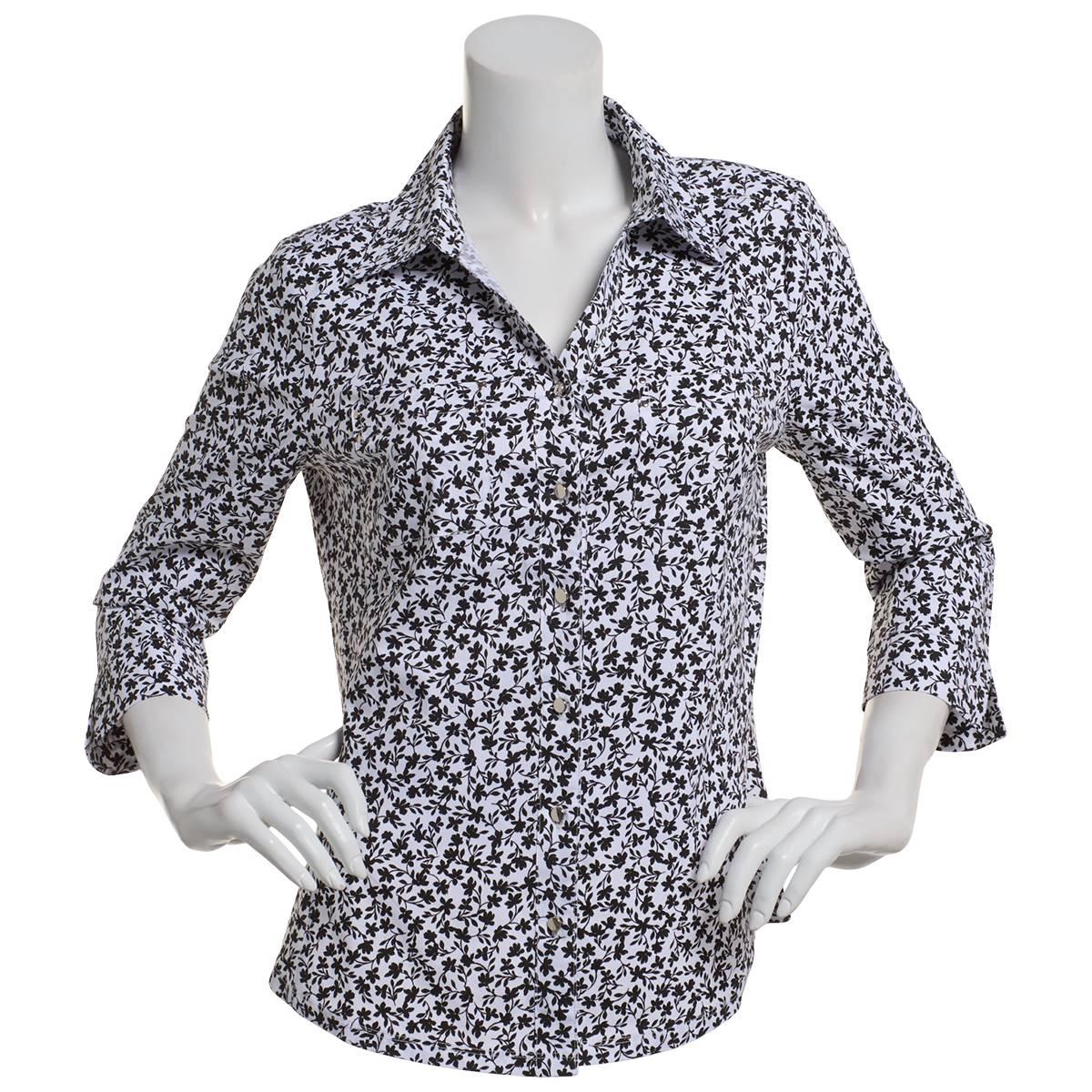 Click here for Petite Emily Daniels 3/4 Sleeve Knit To Fit Floral... prices