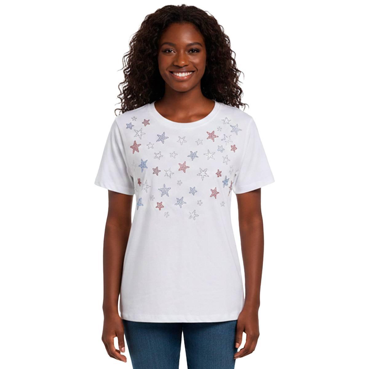 Click here for Plus Size Emily Daniels Short Sleeve Americana Sta... prices