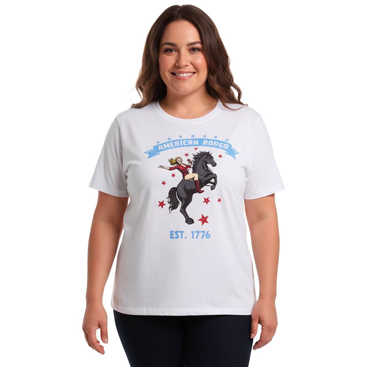 Click here for Plus Size Club 76 Short Sleeve American Rodeo Grap... prices