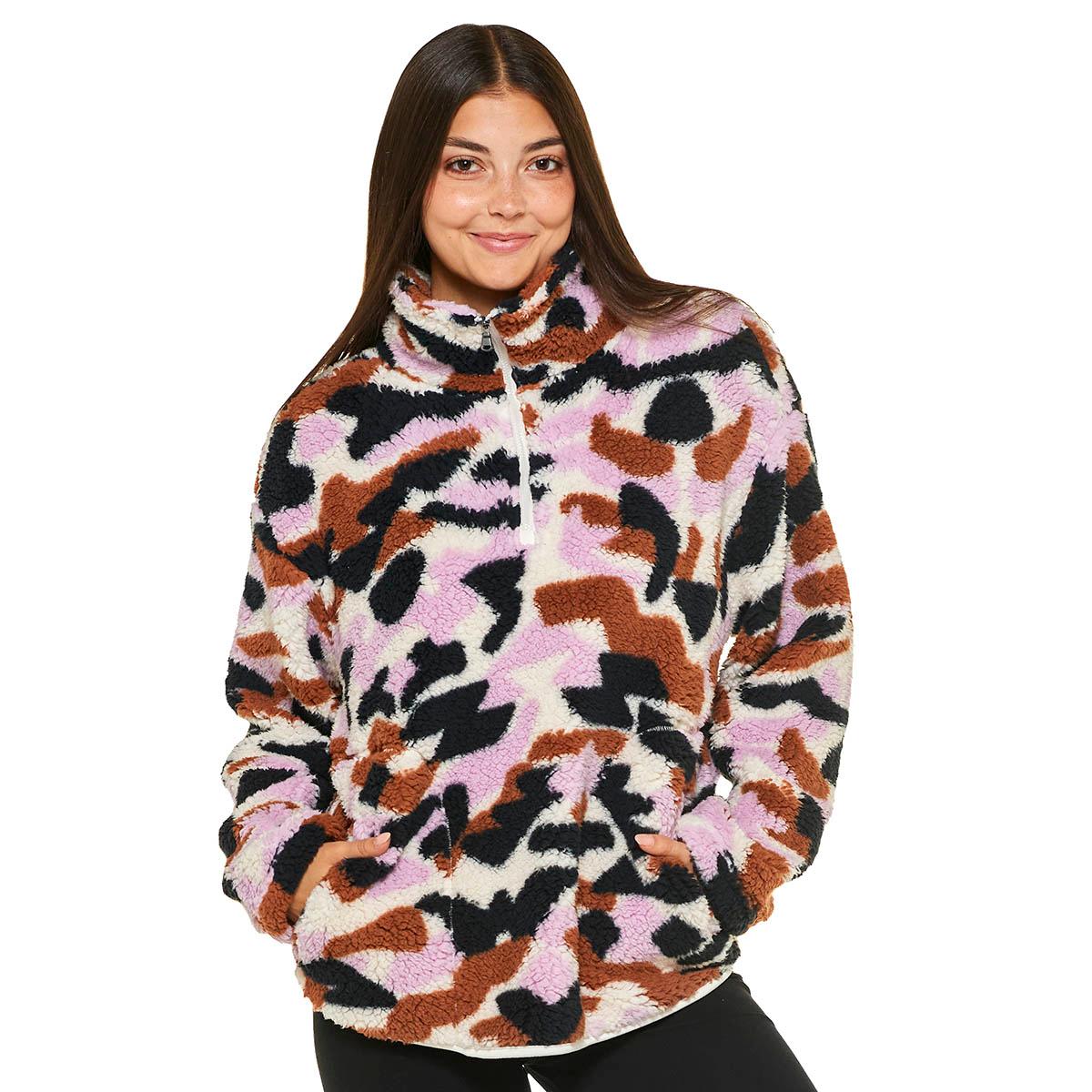 Click here for Womens Remi James Abstract Camo Double Sided Sherp... prices