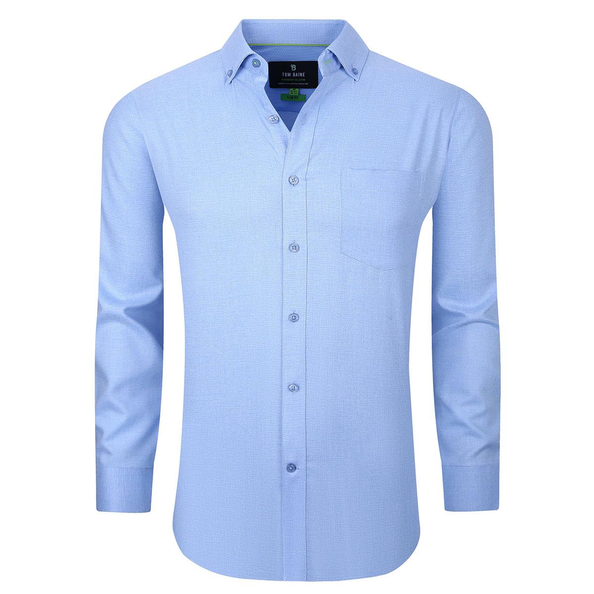 Click here for Mens Tom Baine Performance Slim Fit Textured Dress... prices