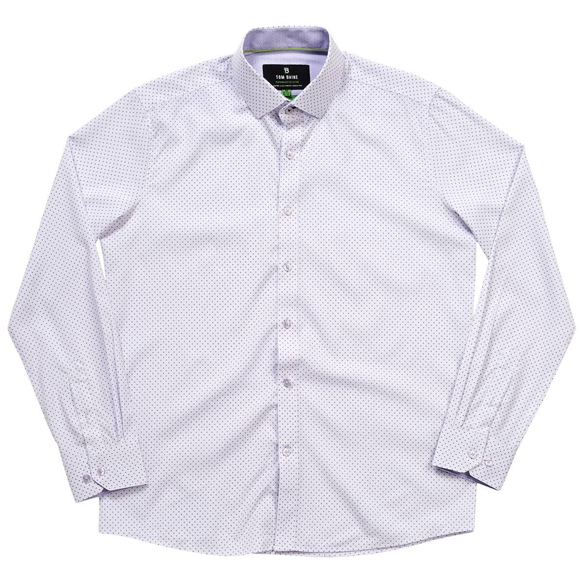 Click here for Mens Tom Baine Slim Fit Geometric Dot Dress Shirt... prices