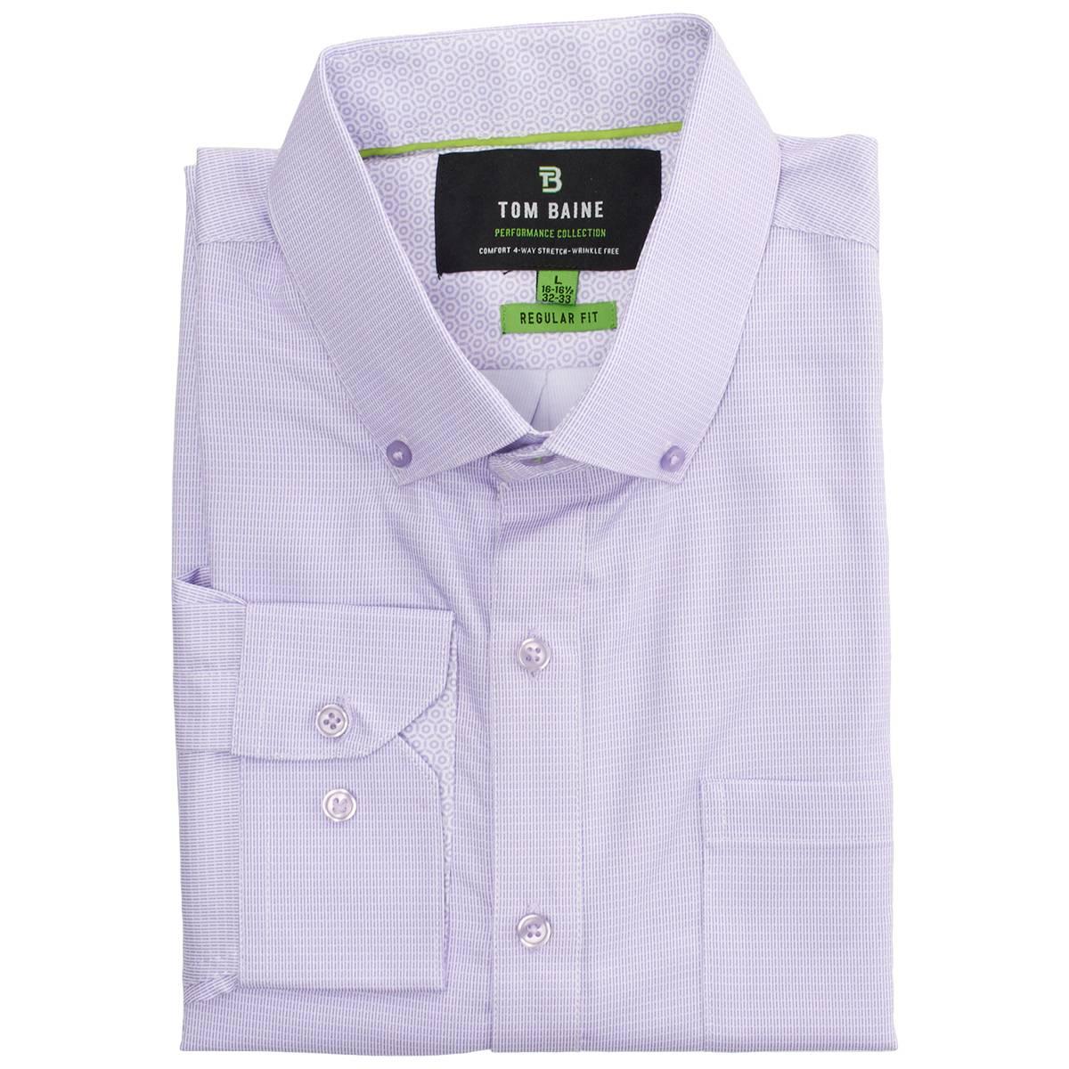Click here for Mens Tom Baine Regular Fit Geometric Dress Shirt -... prices