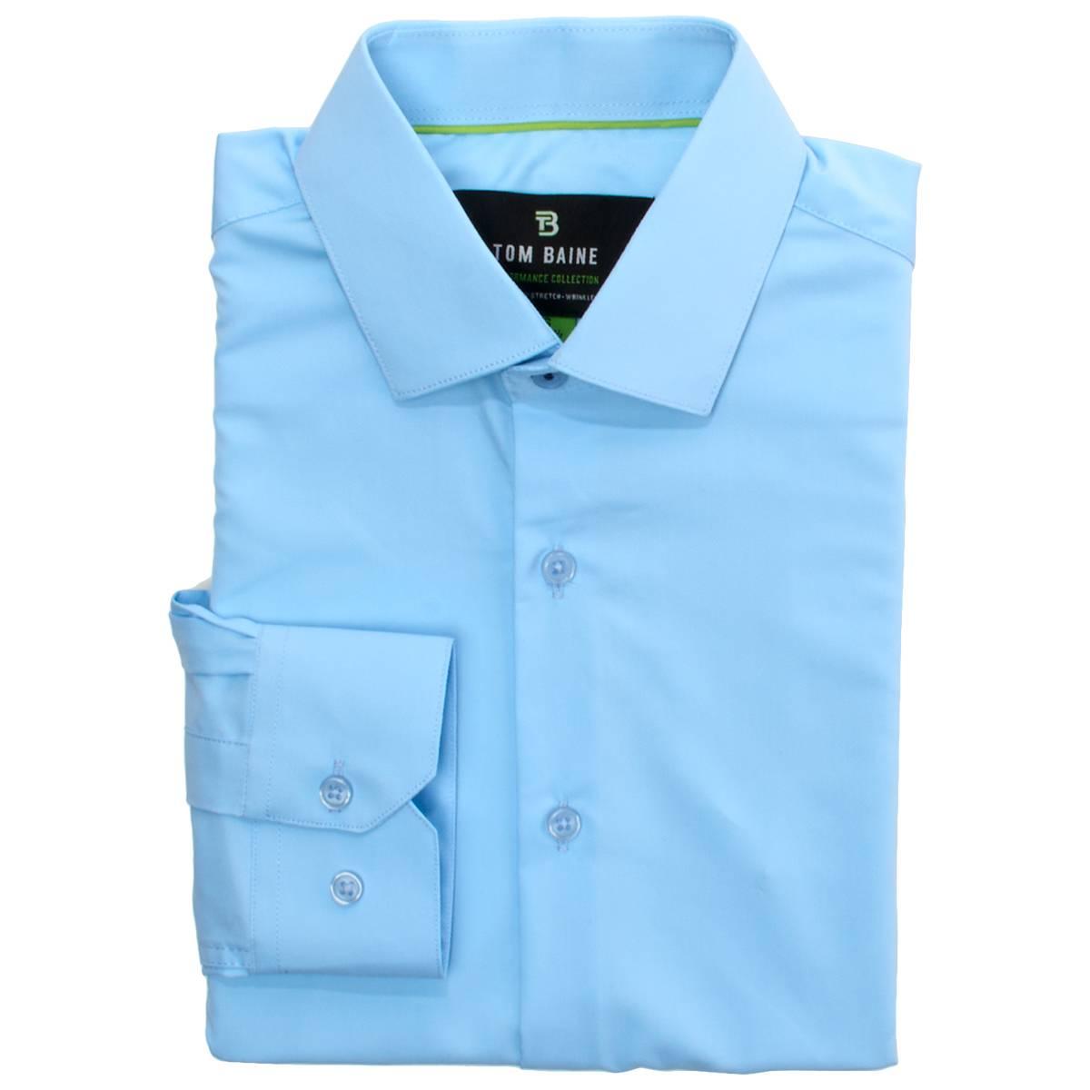 Click here for Mens Tom Baine Slim Fit Textured Stretch Dress Shi... prices
