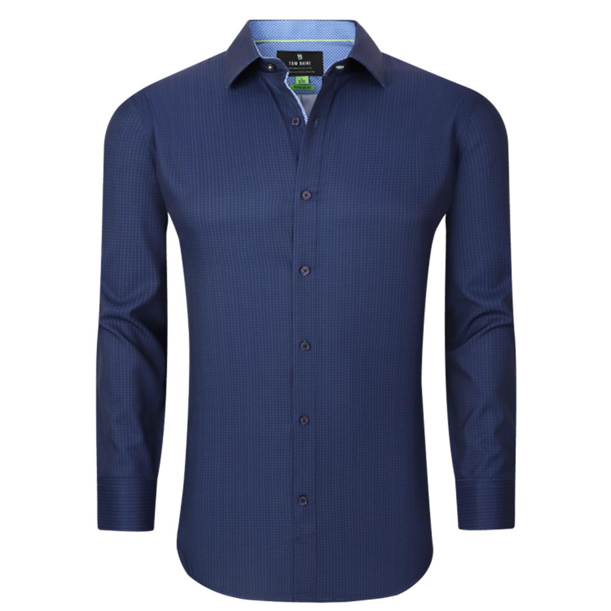 Click here for Mens Tom Baine Regular Fit Check Performance Dress... prices