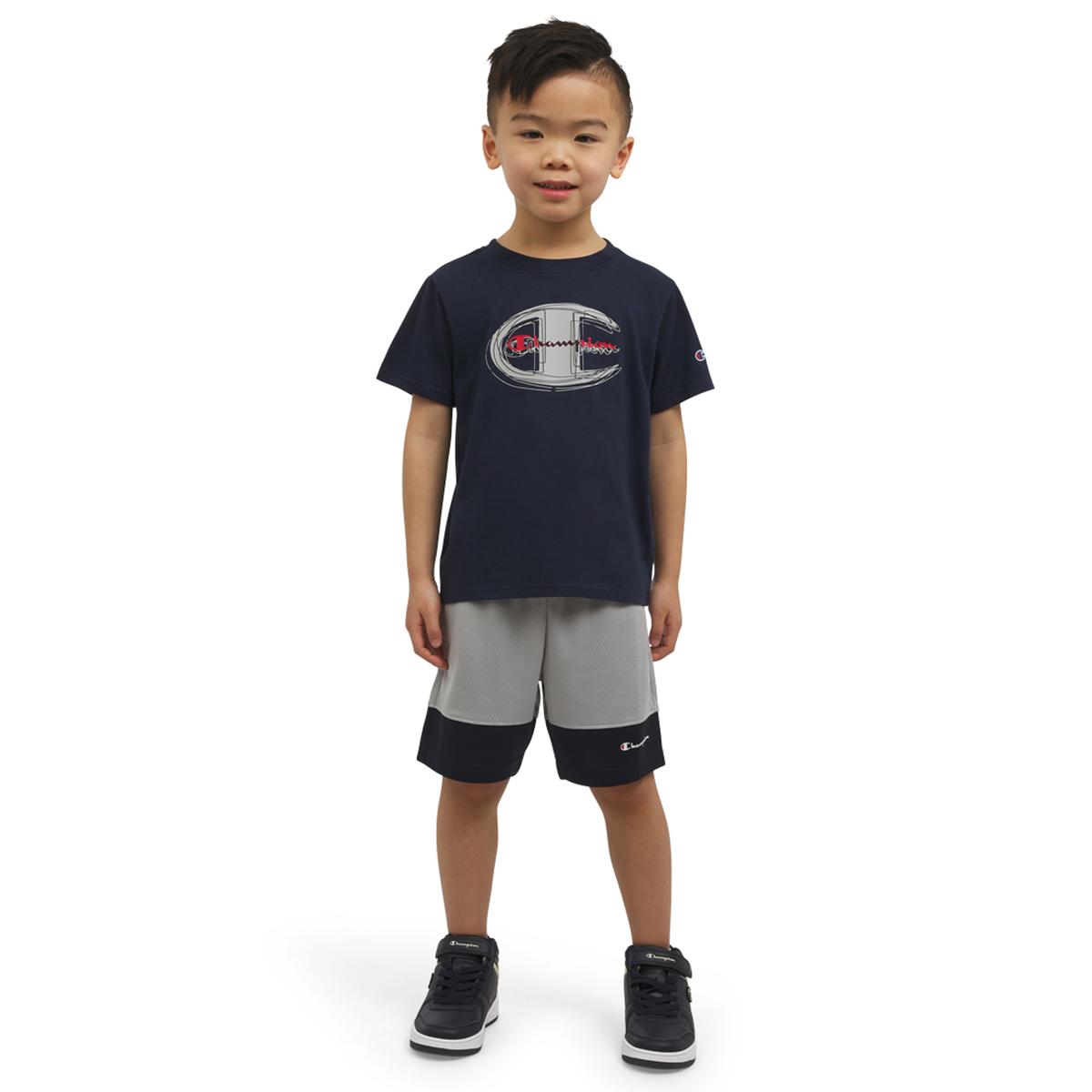 Click here for Boys (4-7) Champion(R) Brand Graphic Logo Tee & Me... prices