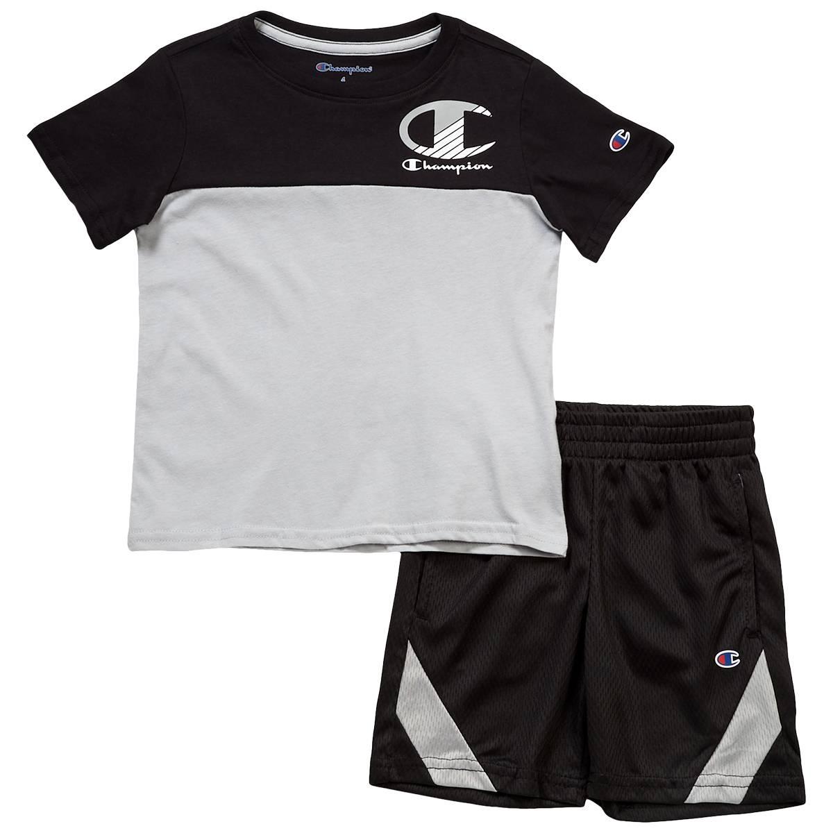 Click here for Boys (4-7) Champion(R) Color Block Tee with Mesh S... prices