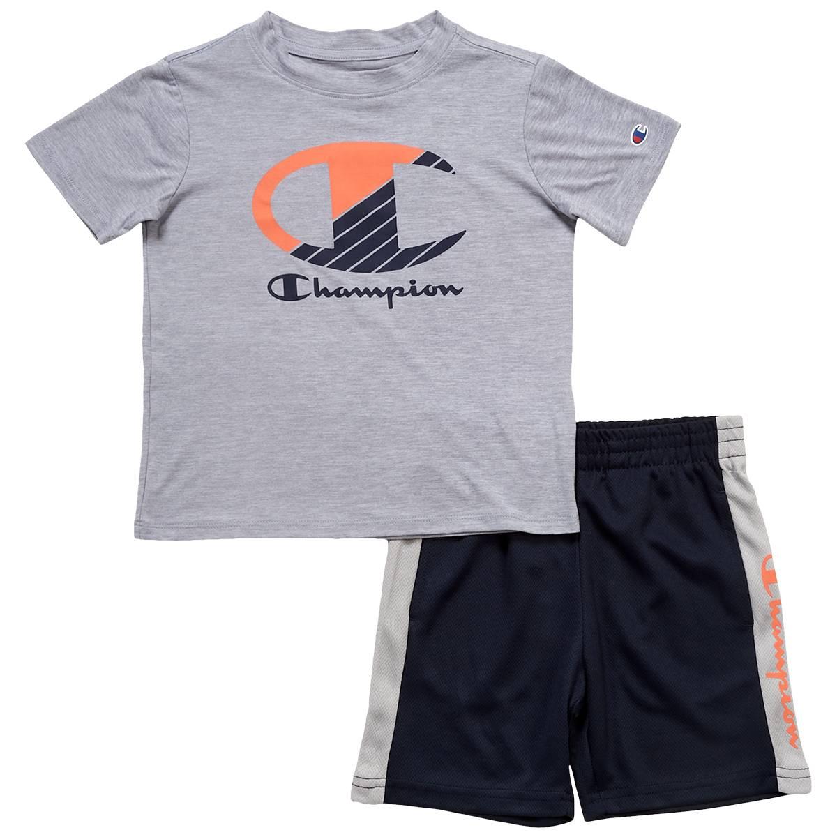 Click here for Boys (4-7) Champion(R) Logo Tee with Polyester Sho... prices