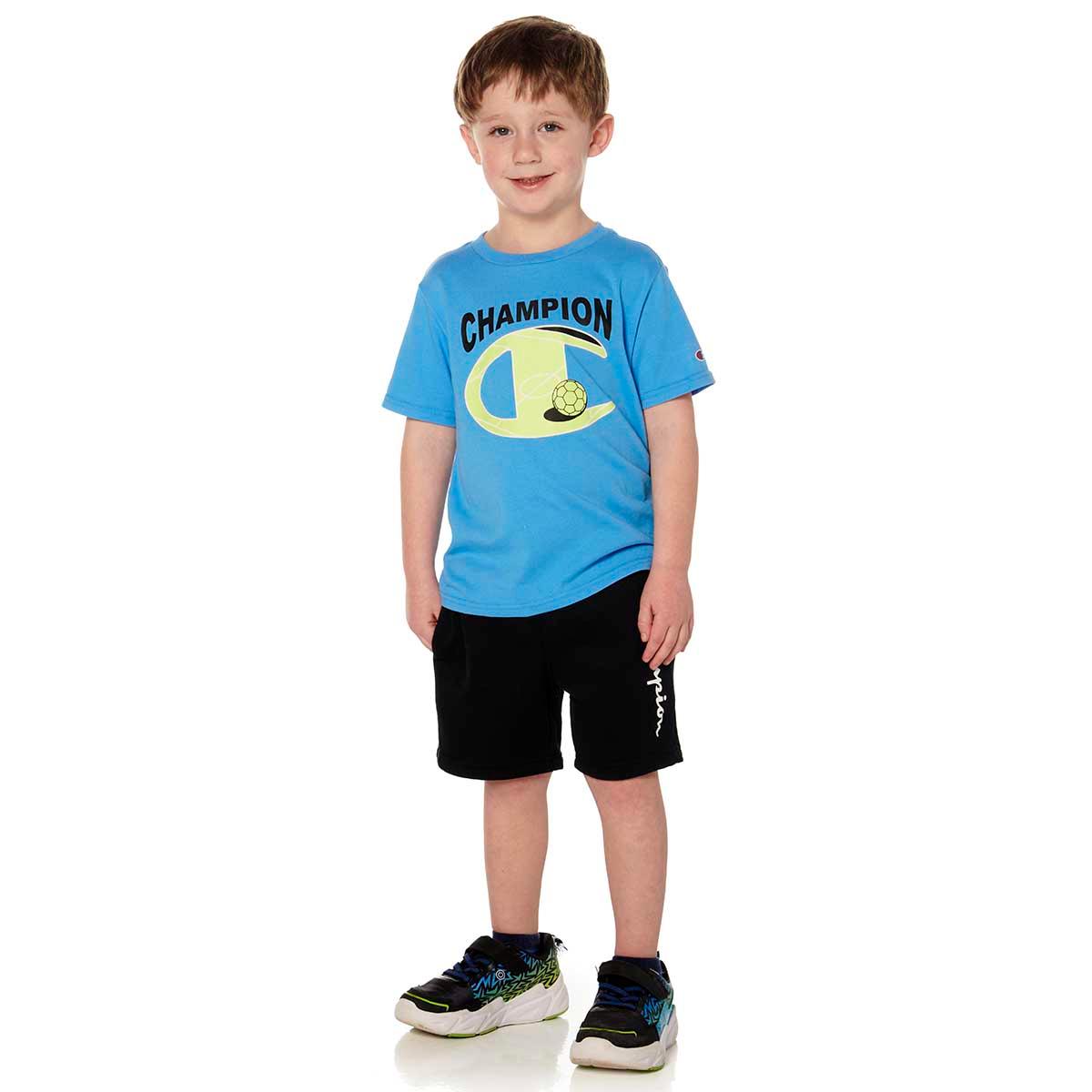 Click here for Boys (4-7) Champion(R) Signature Tee & Knit Shorts... prices