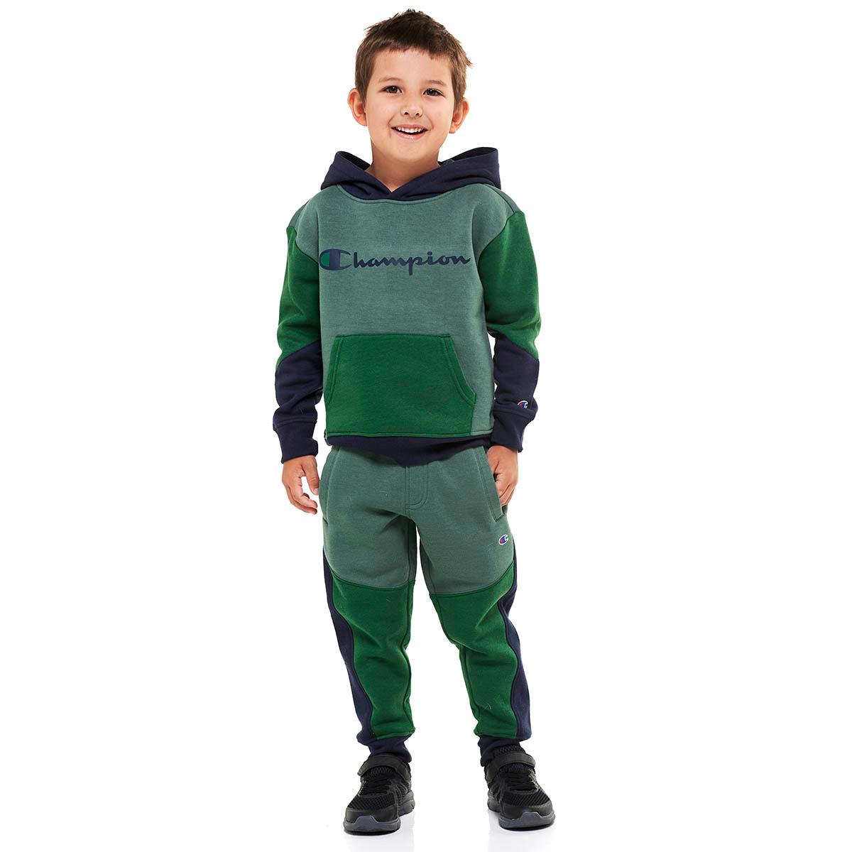 Click here for Boys (4-7) Champion(R) Pieced Color Block Hoodie &... prices