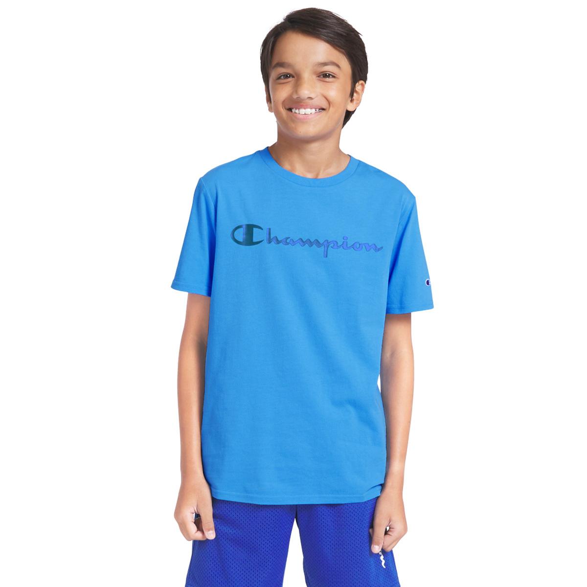 Click here for Boys (8-20) Champion(R) Signature Tonal Short Slee... prices