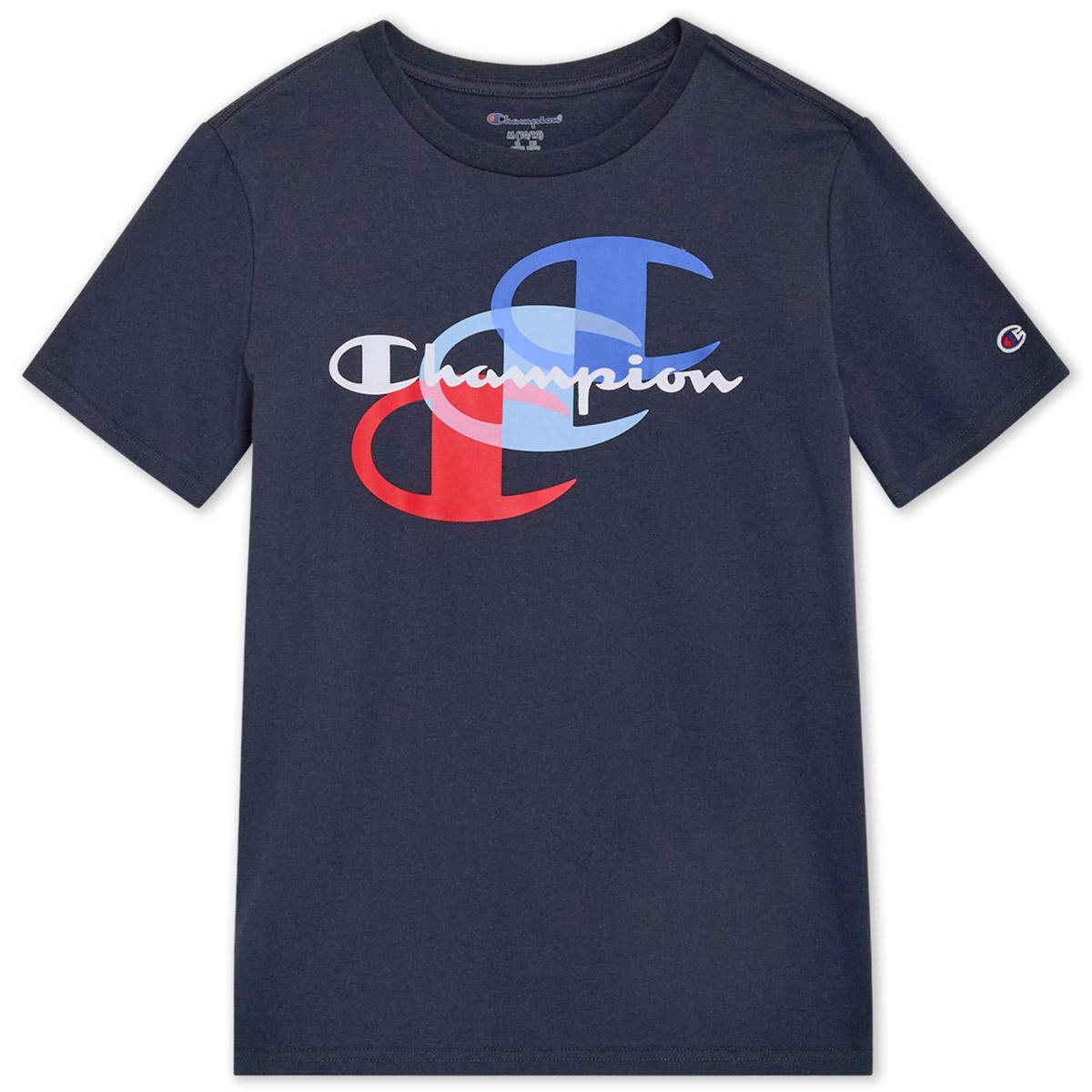 Click here for Boys 8-20 Champion Triple Logo Graphic Tee - Dark... prices