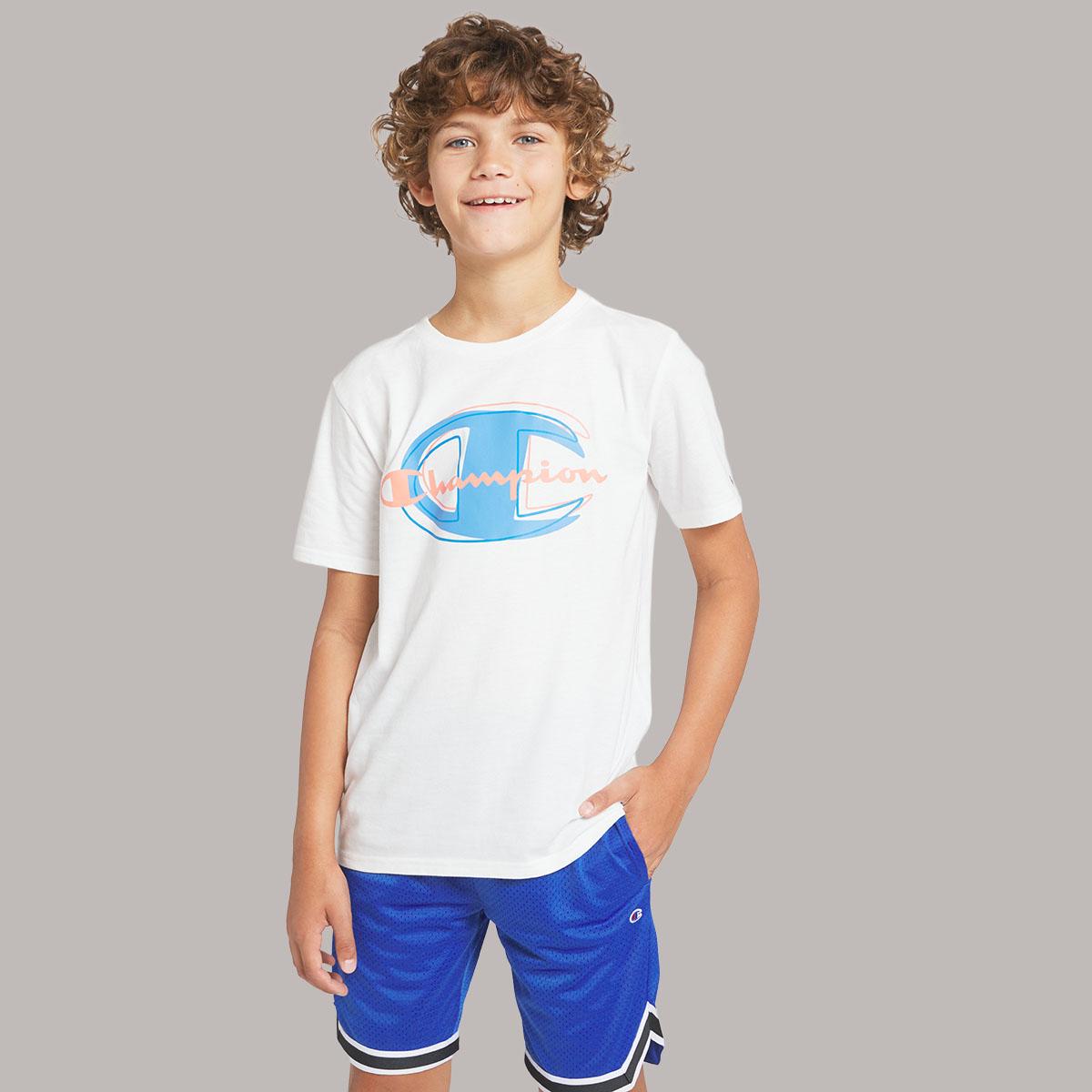 Click here for Boys 8-20 Champion Graphic Short Sleeve Tee - Whit... prices