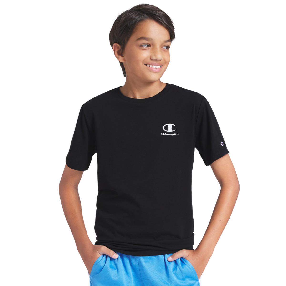 Click here for Boys 8-20 Champion(R) Embroidery Logo Tee prices